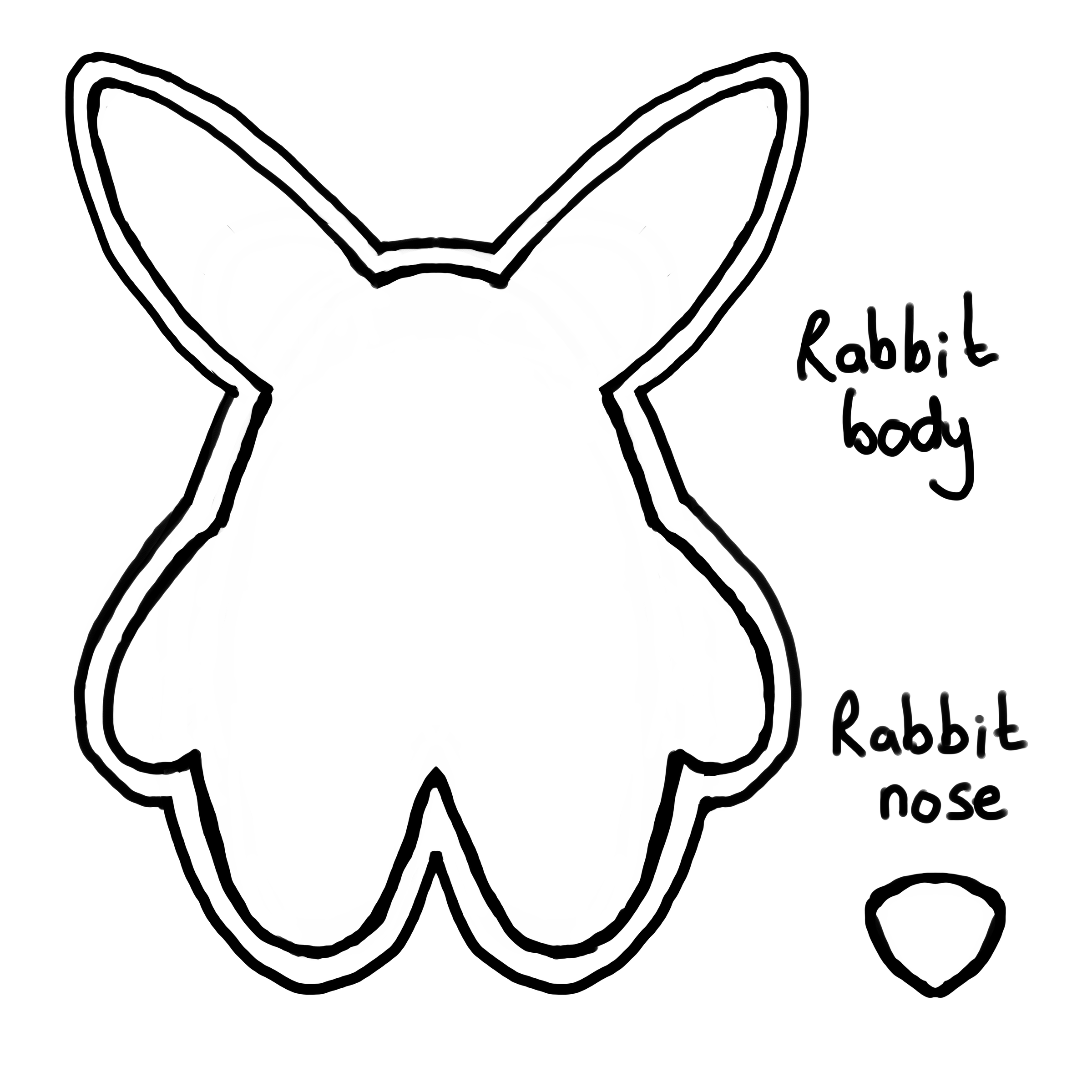 Bunny Body Template