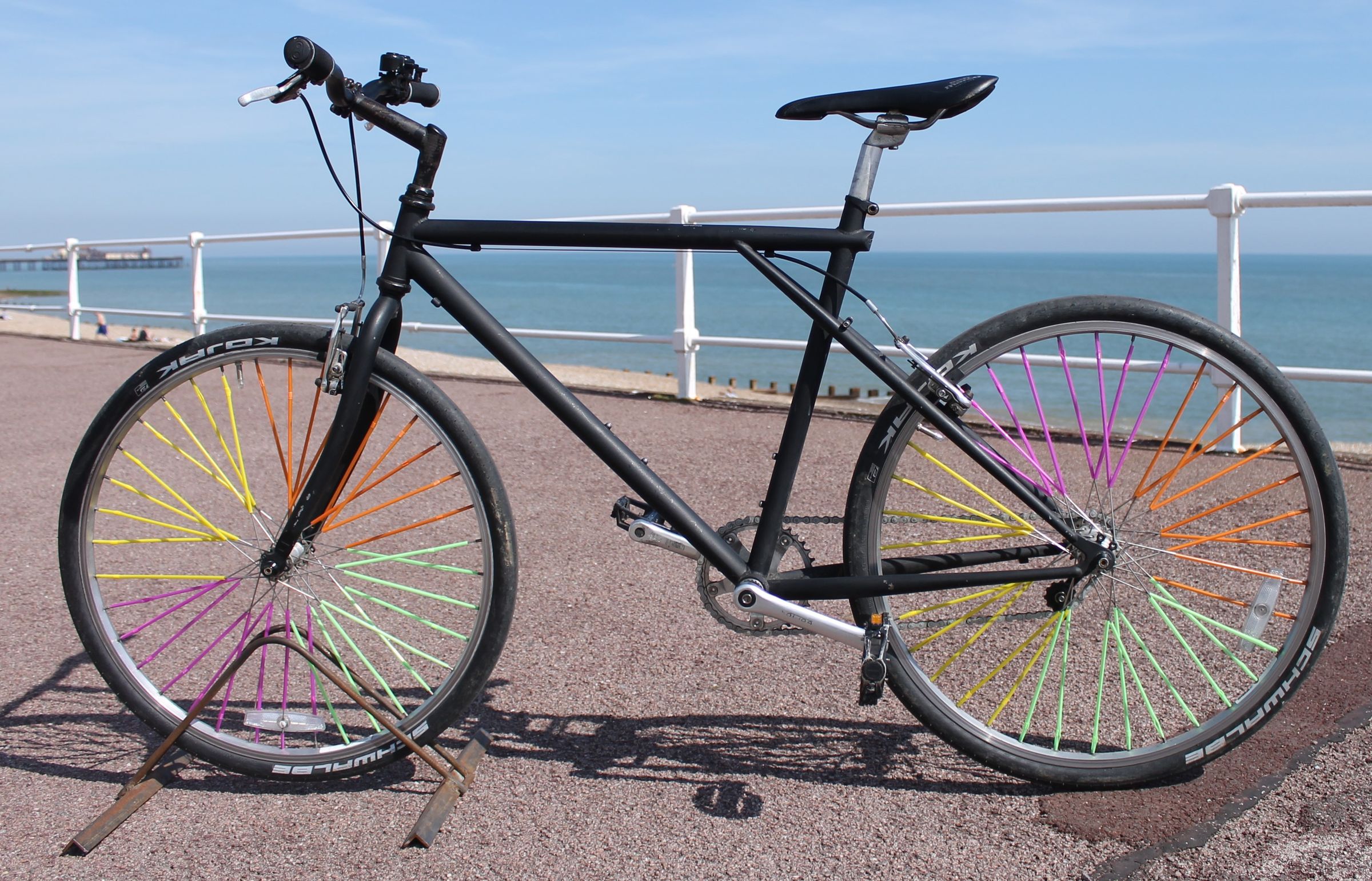 Bike Spoke Art Origin8 Fixie Hinterrad Rot ADZ