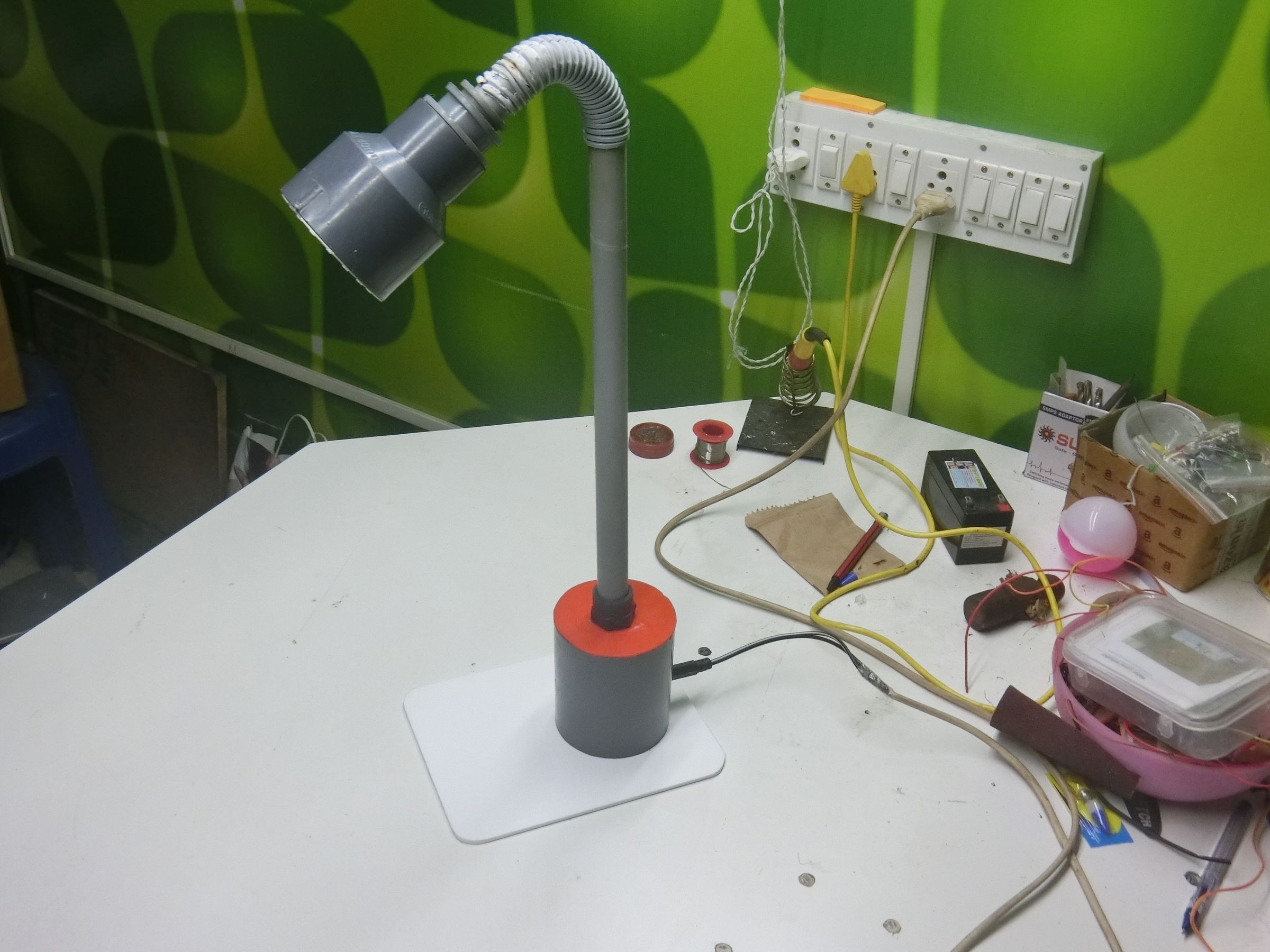 LED Table Lamp Using PVC : 6 Steps - Instructables