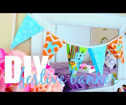 How to Make a Festive Banner!!! {DIY} - Instructables