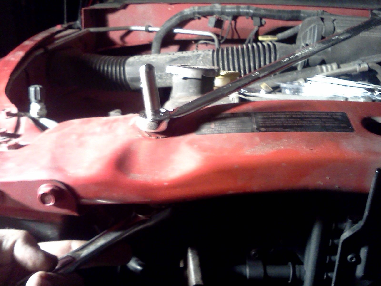 How to Install "Automotive Hood Pins" to a Factory Steel Hood : 4 Steps ...