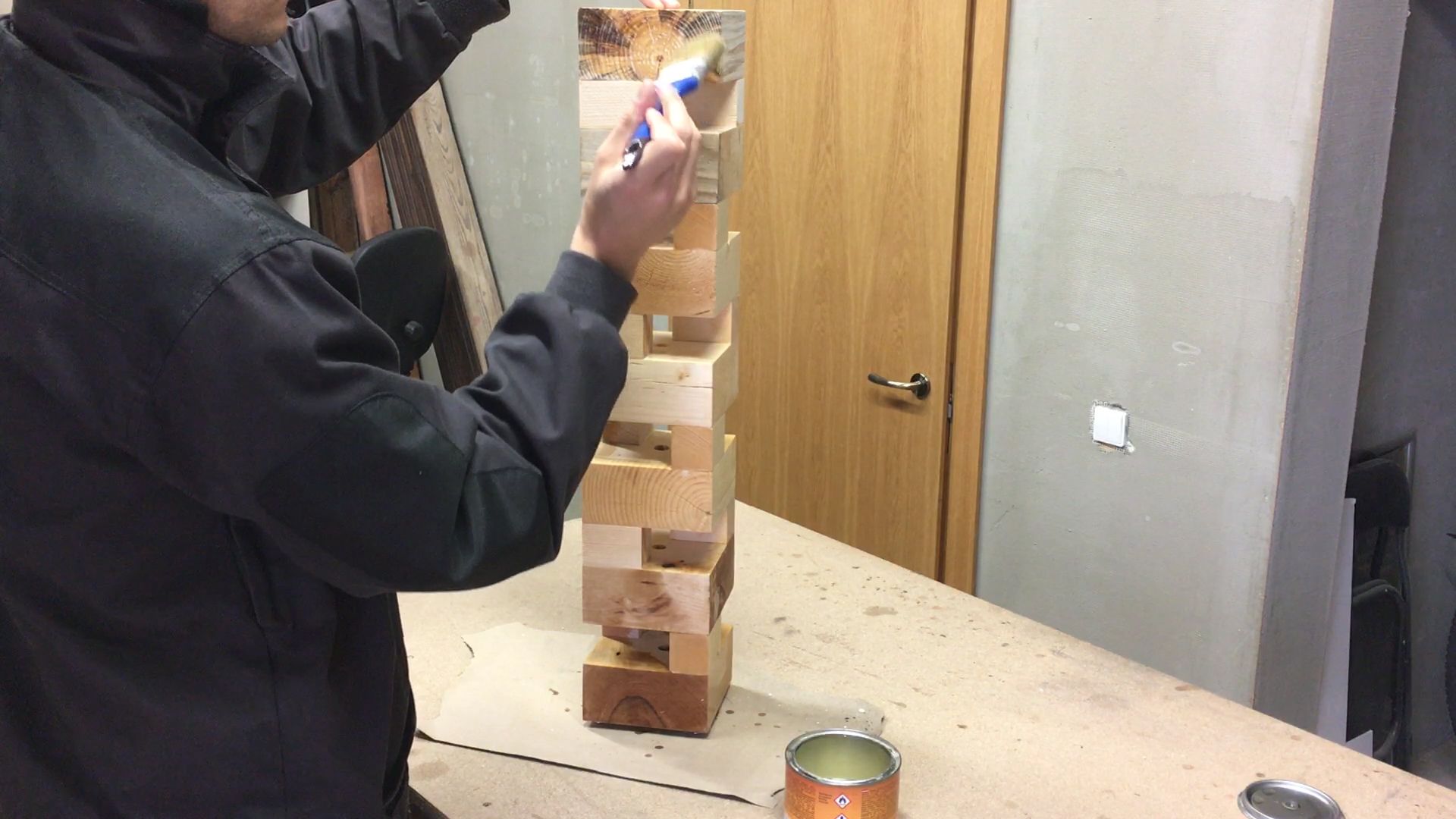 Colored LED Lamp From Pallet Wood Blocks : 10 Steps (with Pictures ...