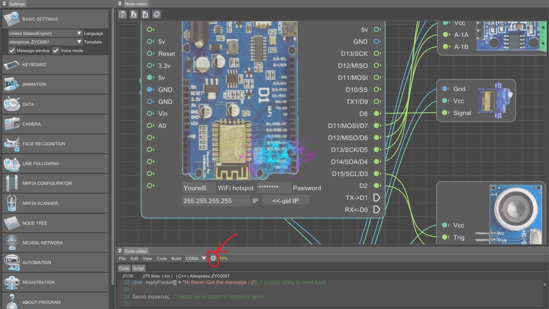 How to Make a DIY Arduino Obstacle Avoiding Car & WiFi Controlled : 11 Steps (with Pictures ...