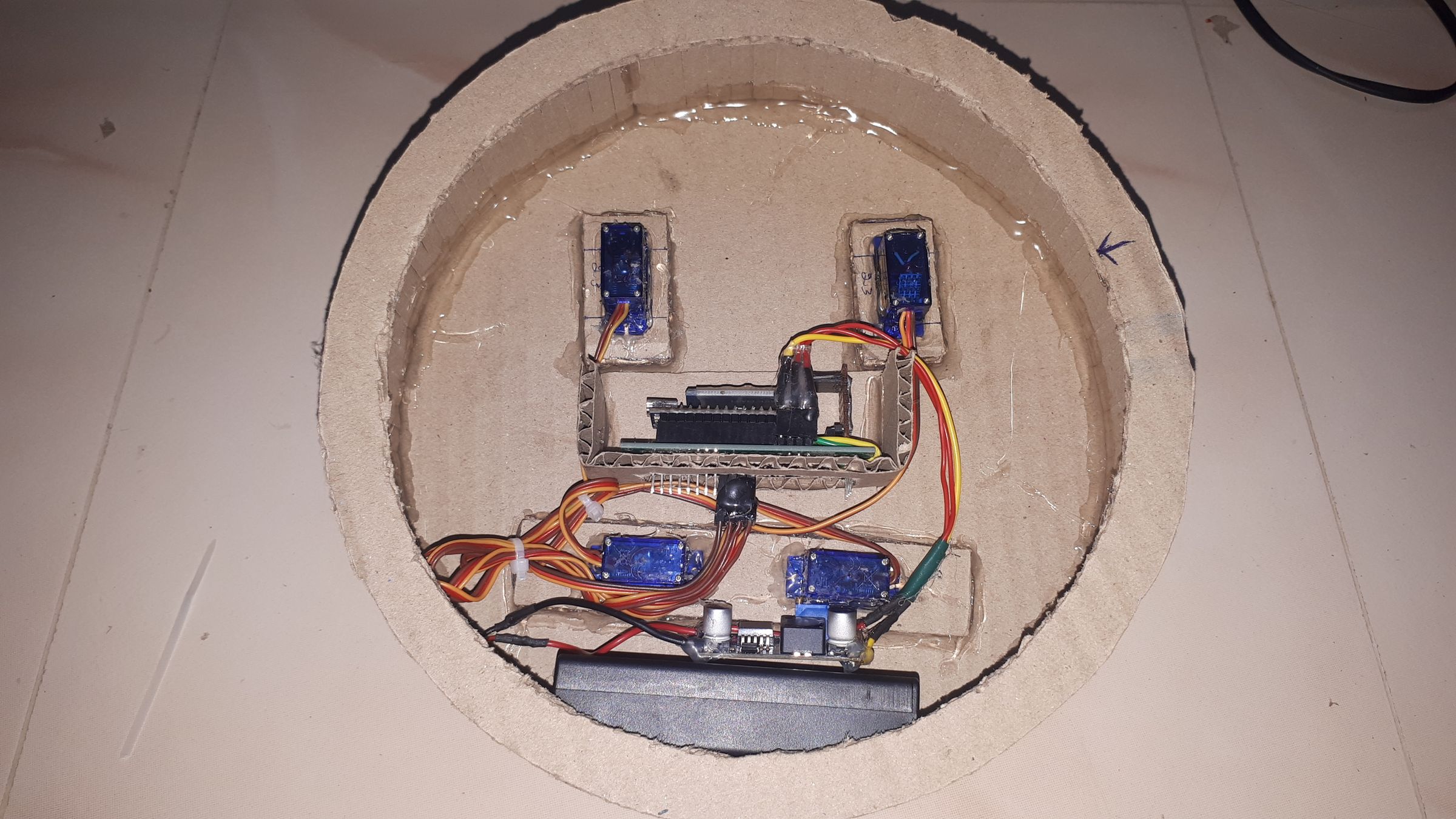 Cardboard Animatronic Smiley With BT App : 22 Steps (with Pictures ...