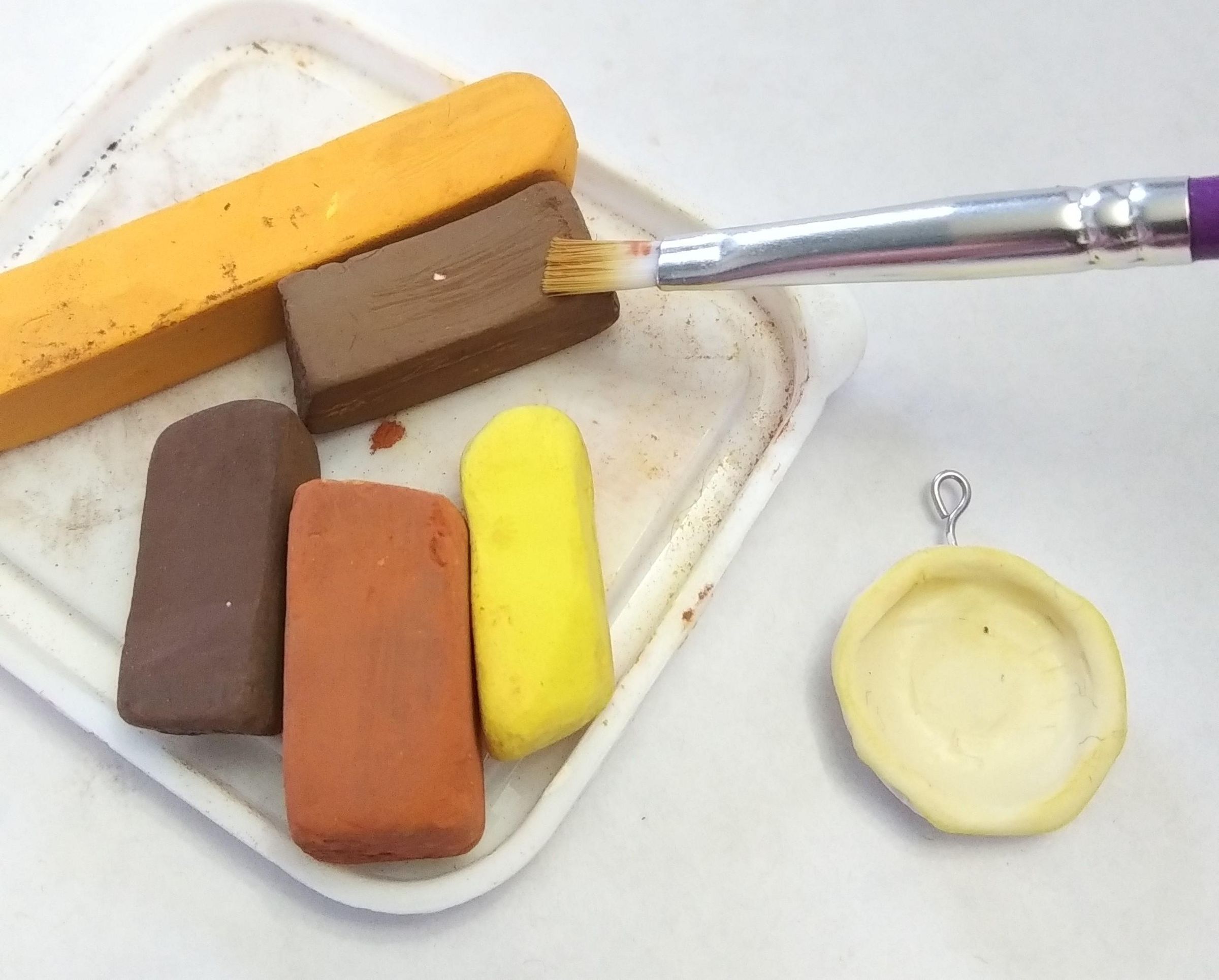 Pie Charms From Clay: Earrings, Necklace, Etc. : 12 Steps (with ...