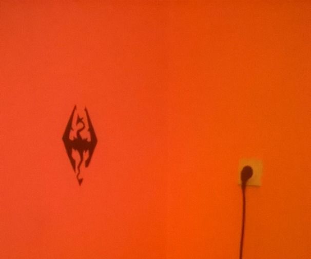 Drawing Skyrim Logo on a Wall : 5 Steps - Instructables