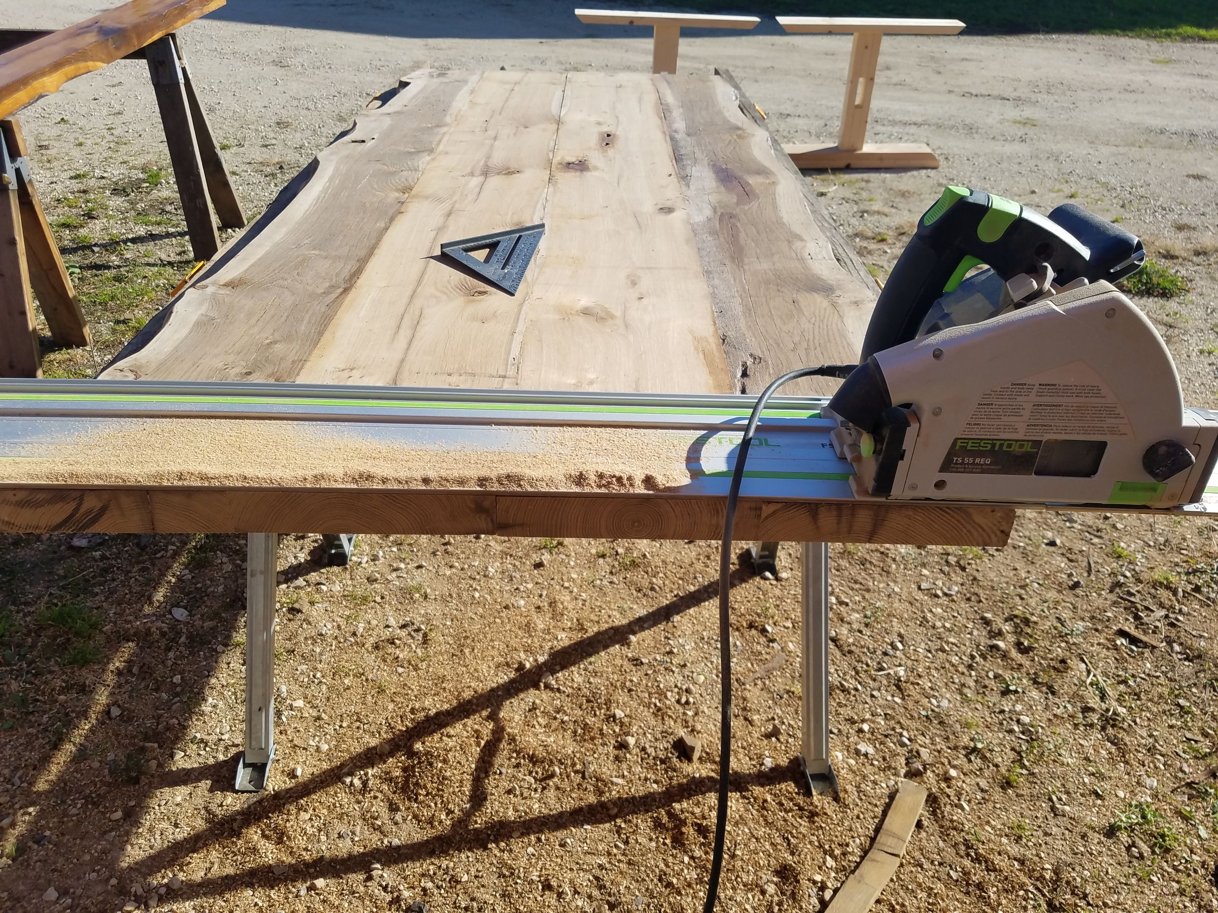 Reclaimed Oak Trestle Table : 6 Steps (with Pictures) - Instructables