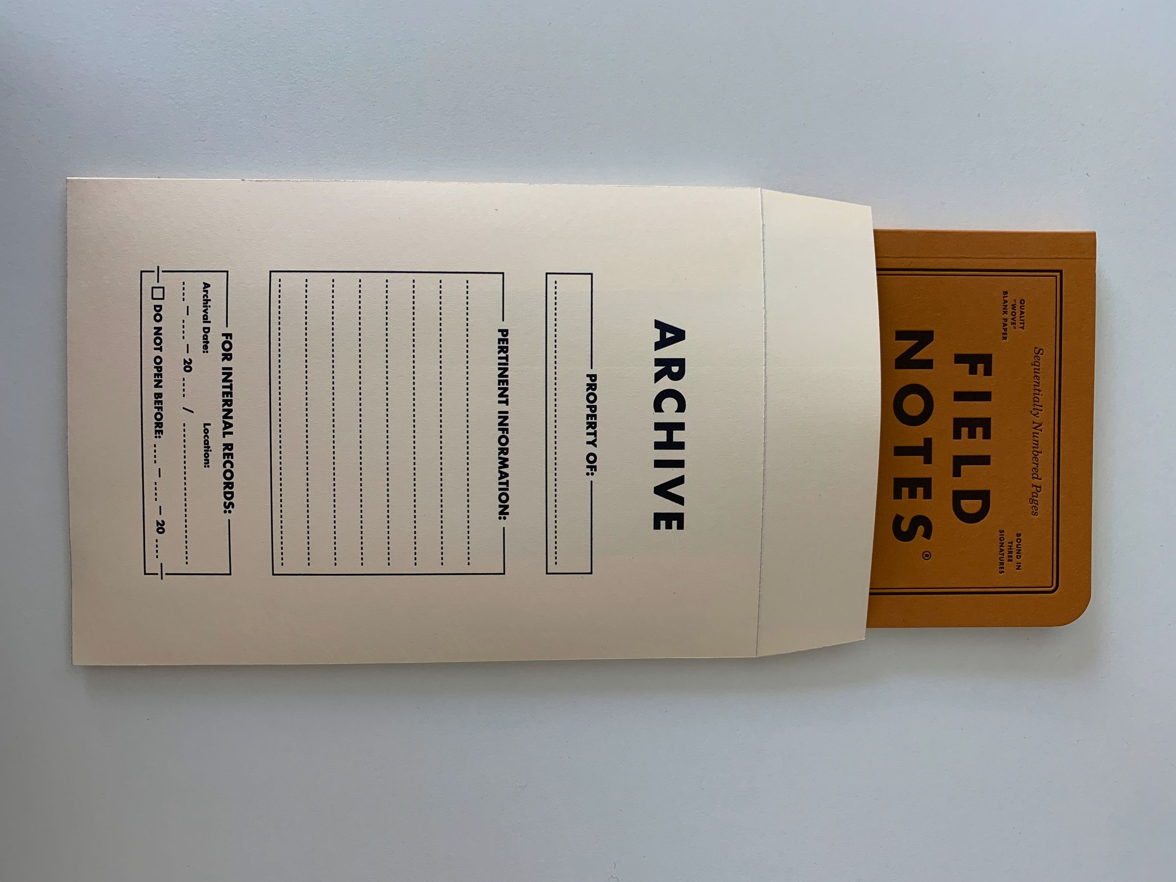 Field Notes Archival Envelopes : 7 Steps (with Pictures) - Instructables