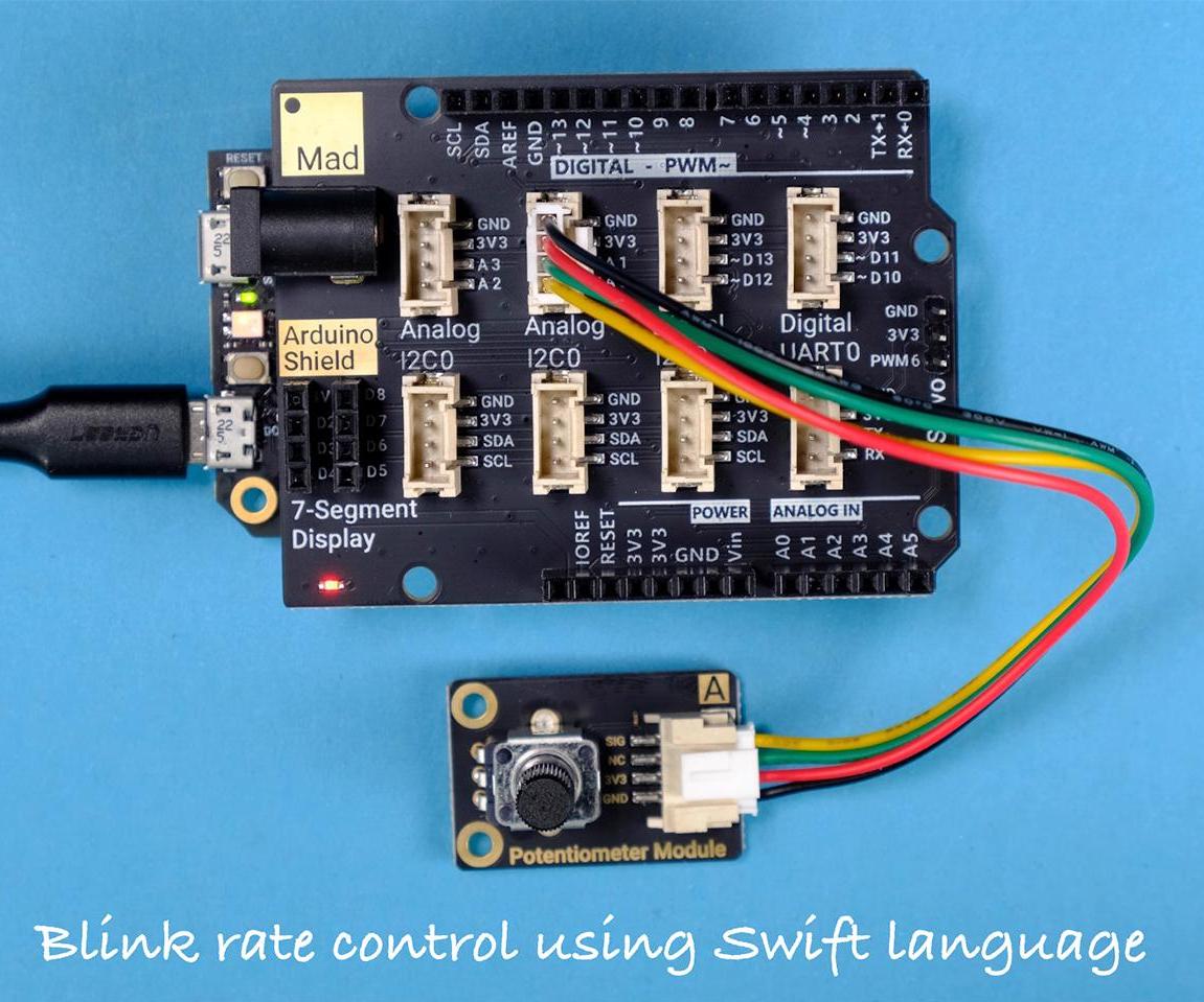 Change the LED Blink Rate Using Swift Language : 7 Steps - Instructables