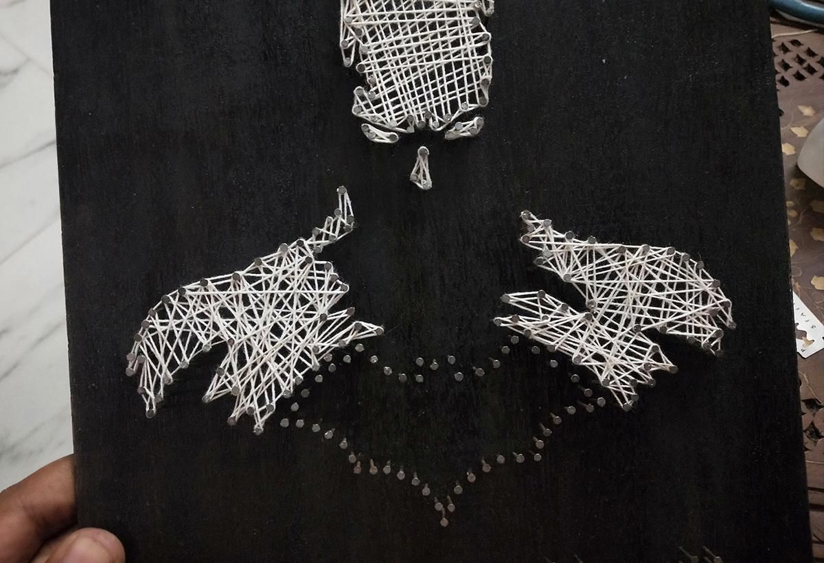 BATMAN | String Art : 6 Steps (with Pictures) - Instructables
