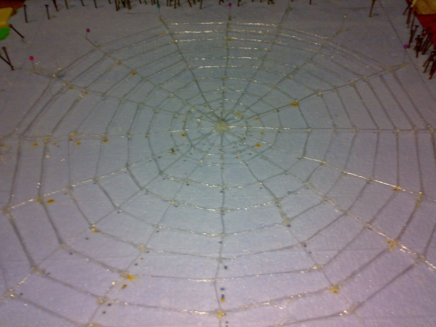 Artificial Spider Web Creation With Hot Glue : 8 Steps - Instructables