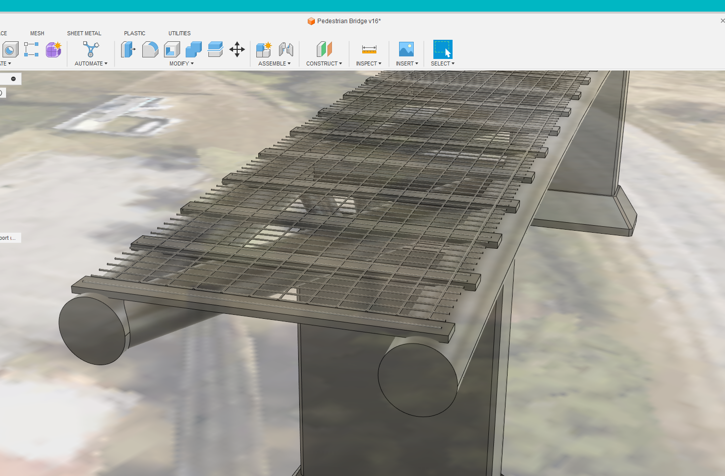 Design a Pedestrian Bridge With Fusion 360 : 9 Steps (with Pictures ...