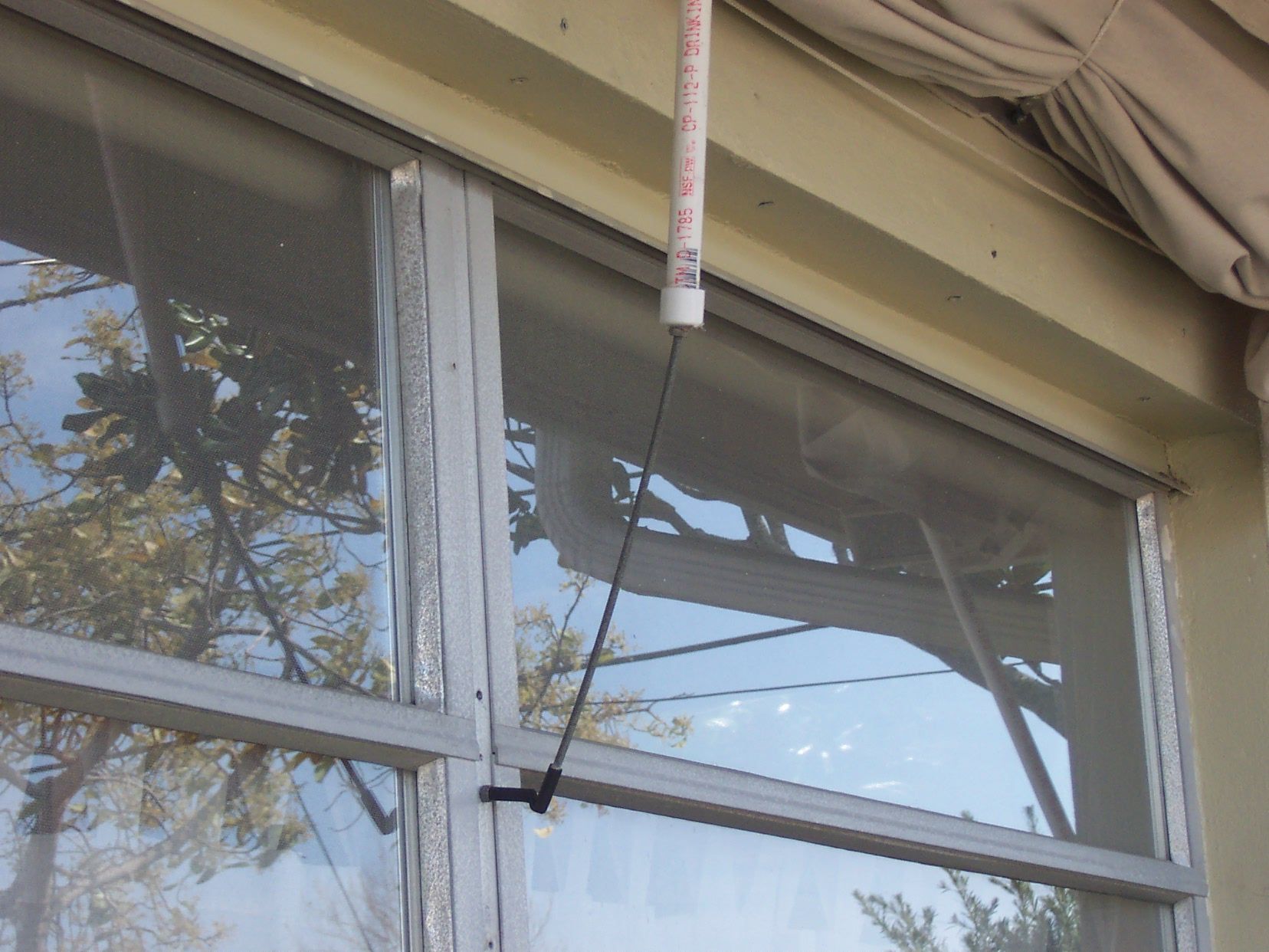 Retractable Window Awning Made of PVC Frame & Drop Cloth Fabric : 12 ...