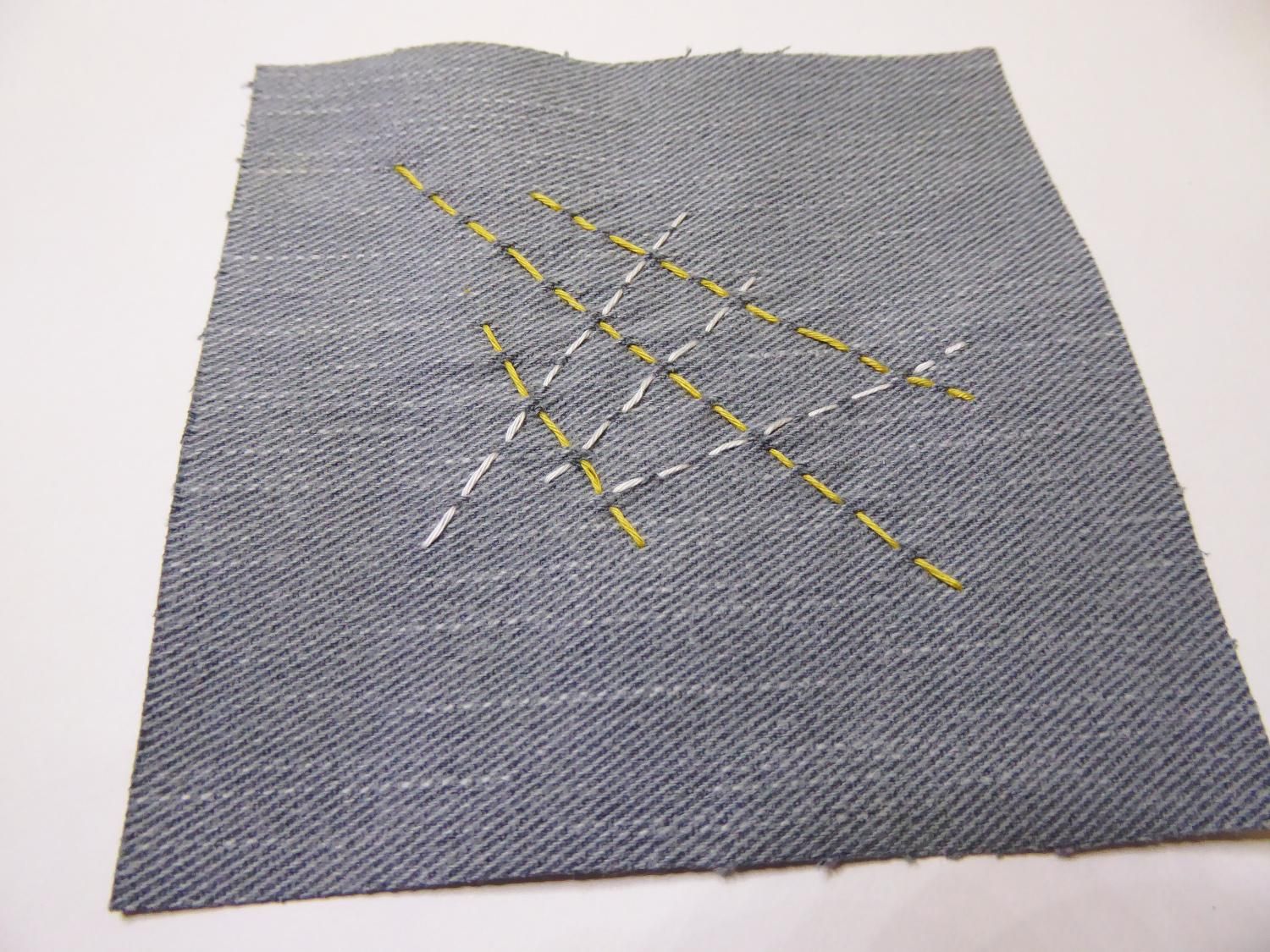 Easy Boro Sashiko Style Biscornu Pincushion : 10 Steps (with Pictures ...