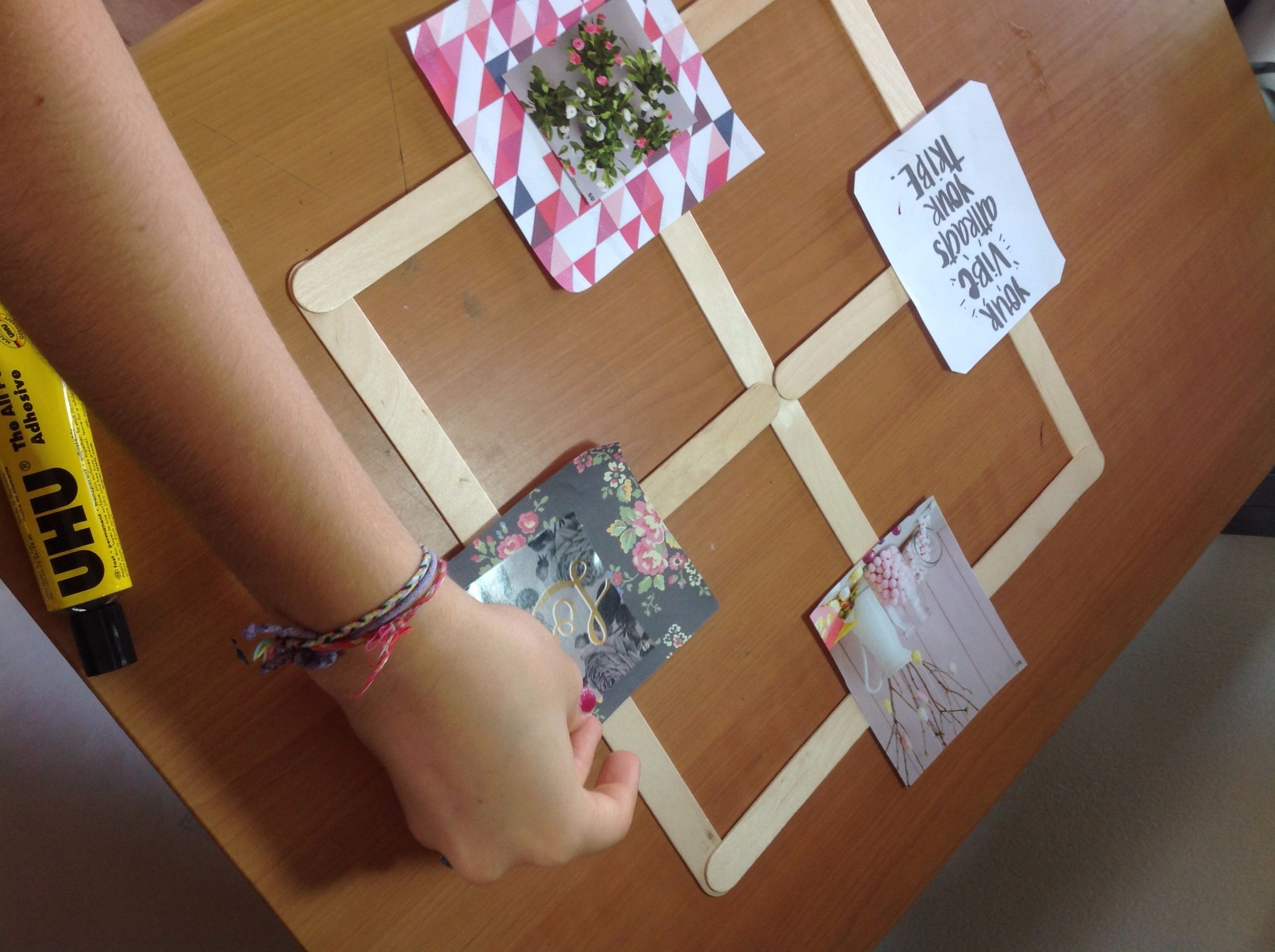 Photo Frame Out of Wooden Ice Cream Sticks : 5 Steps (with Pictures ...