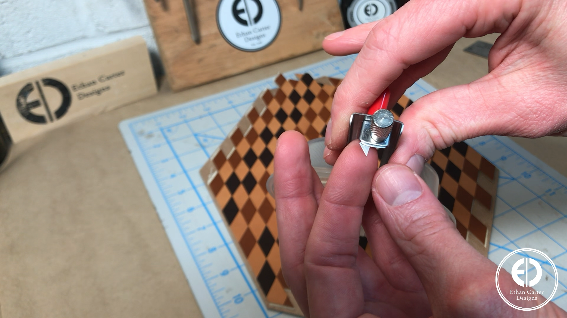 How to Make Patterned Leather (and Use It to Make a Clock and Mirror ...