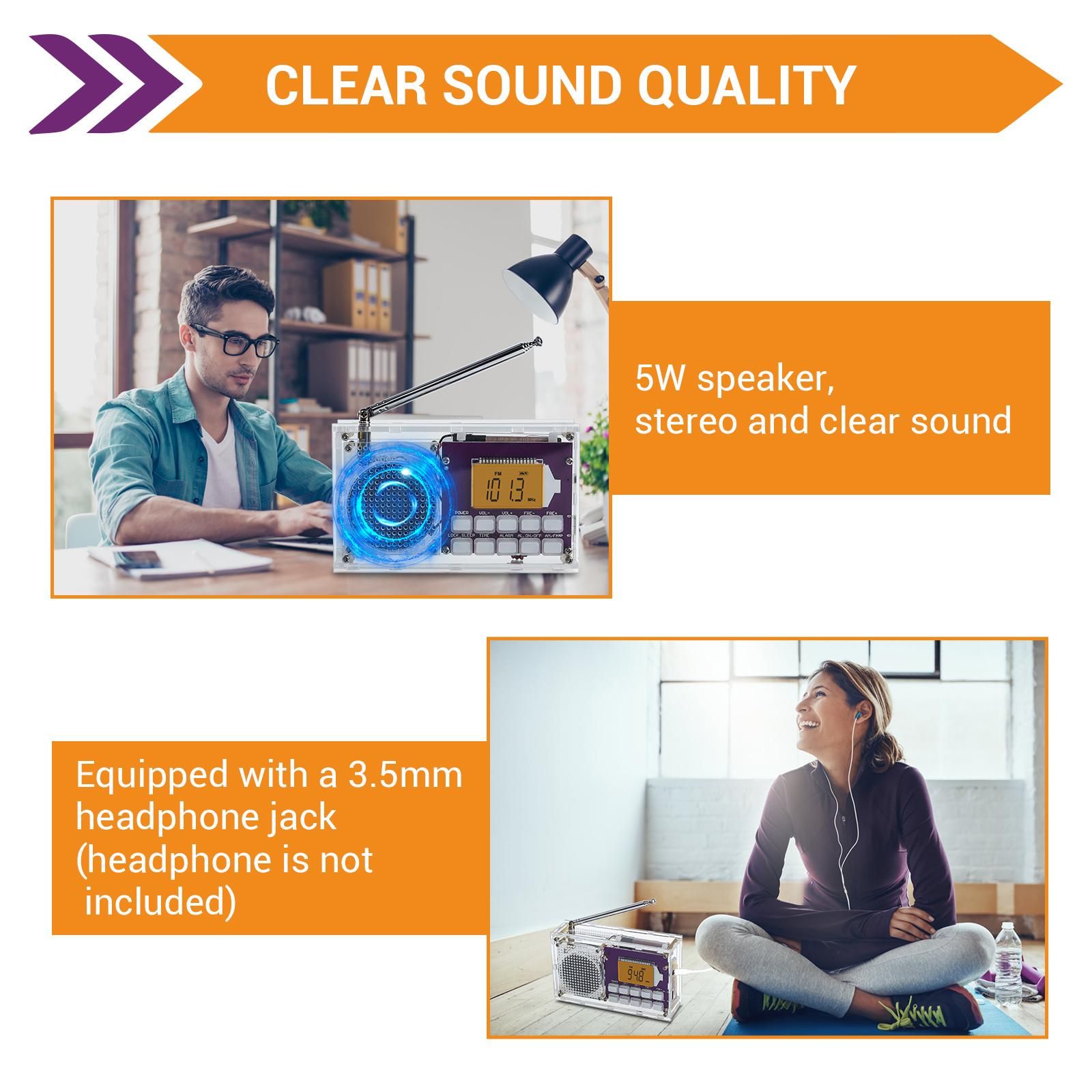 DIY Radio Kit Assembly Projects for Adults FM Radio Kit : 20 Steps ...