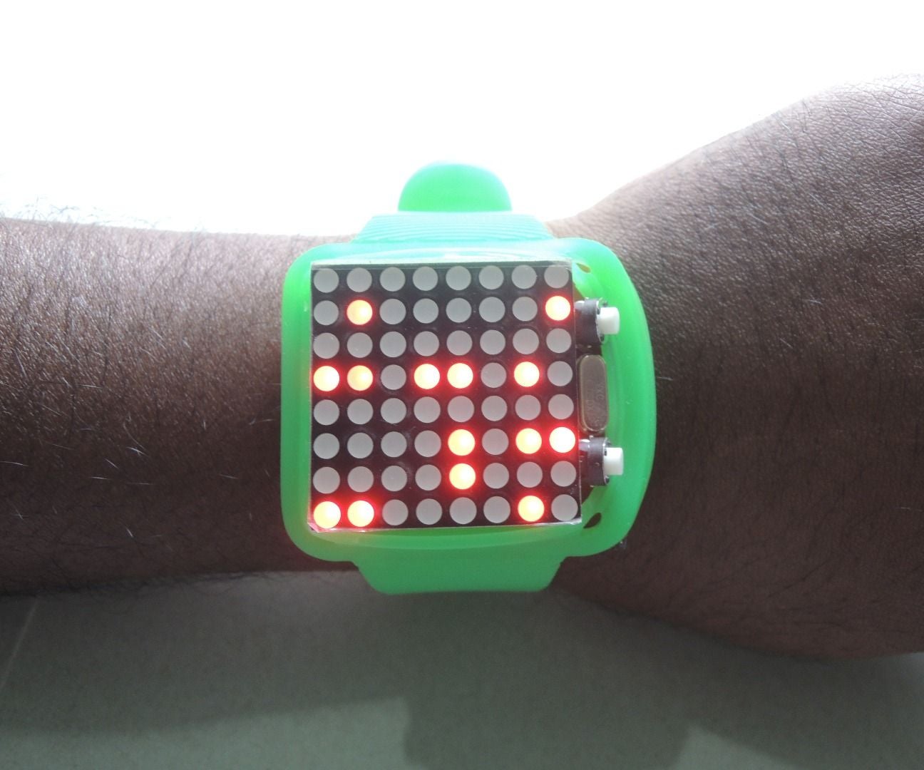 DIY Arduino Dot Matrix Wrist Watch : 13 Steps (with Pictures ...