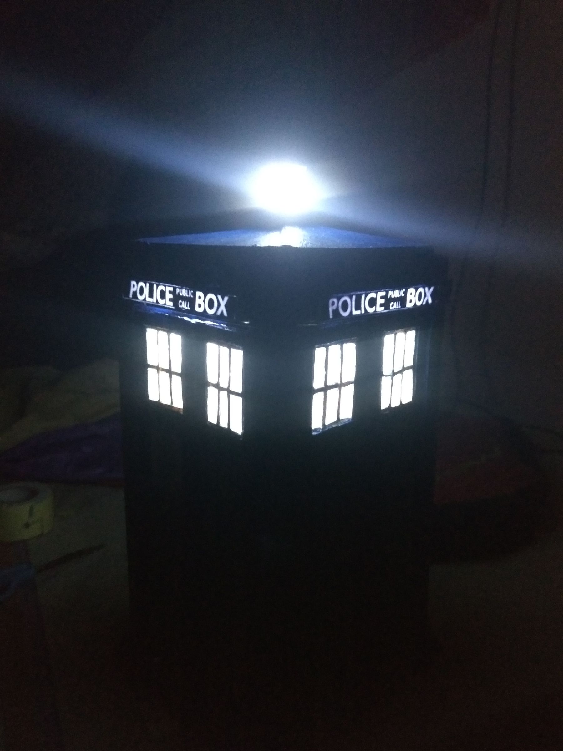 Make a Mini TARDIS With Light and Sound Effects! : 11 Steps (with ...