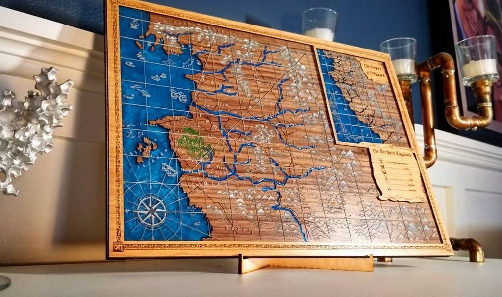 Epoxy Resin Maps – When Geeks Craft