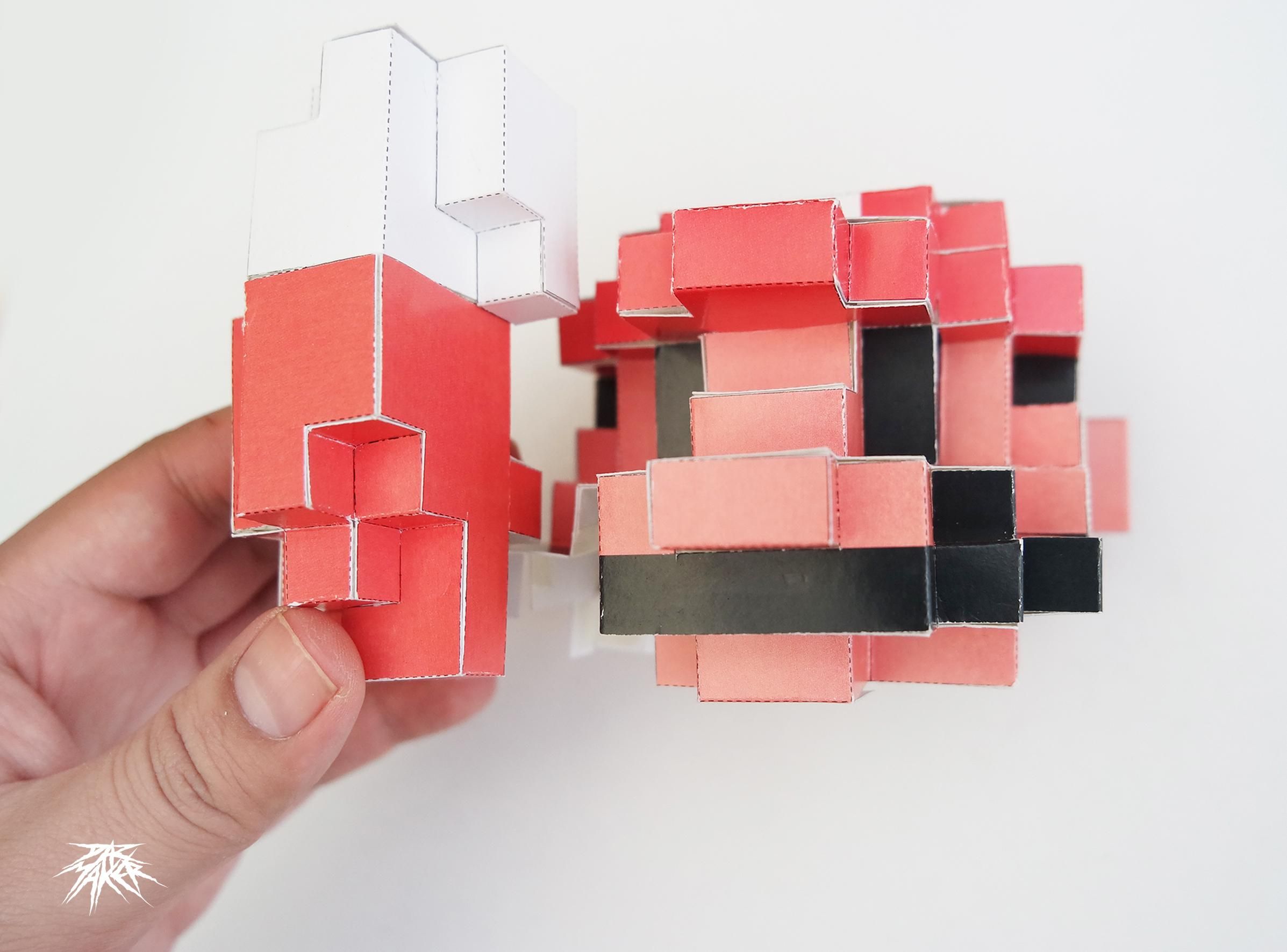 Mario 8 Bit 3d Pixel Paper Art : 17 Steps (with Pictures) - Instructables