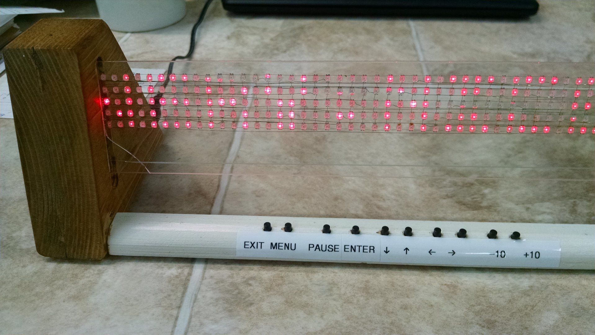 LED on GLASS DISPLAY : 5 Steps - Instructables