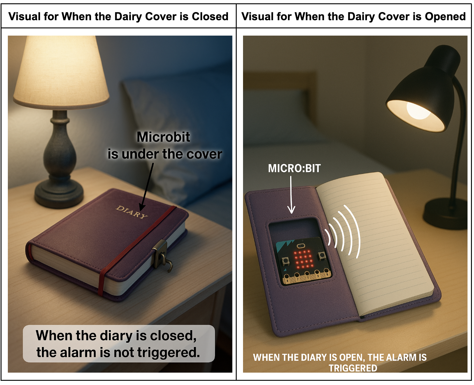 Diary Alarm Project (AB3unit2project: Making With Microbits) : 8 Steps - Instructables