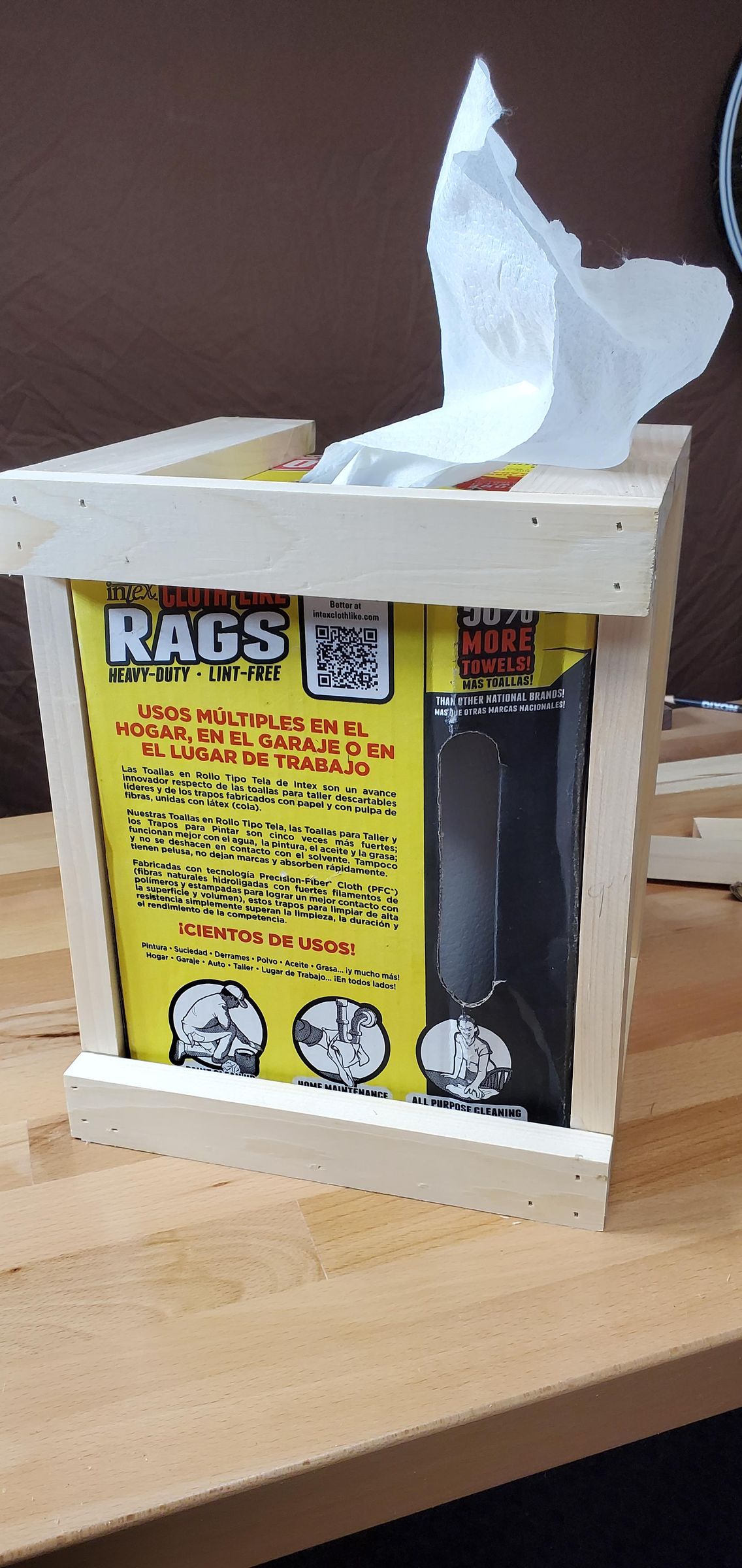 Shop Towels & Rag Storage Dispenser : 9 Steps - Instructables