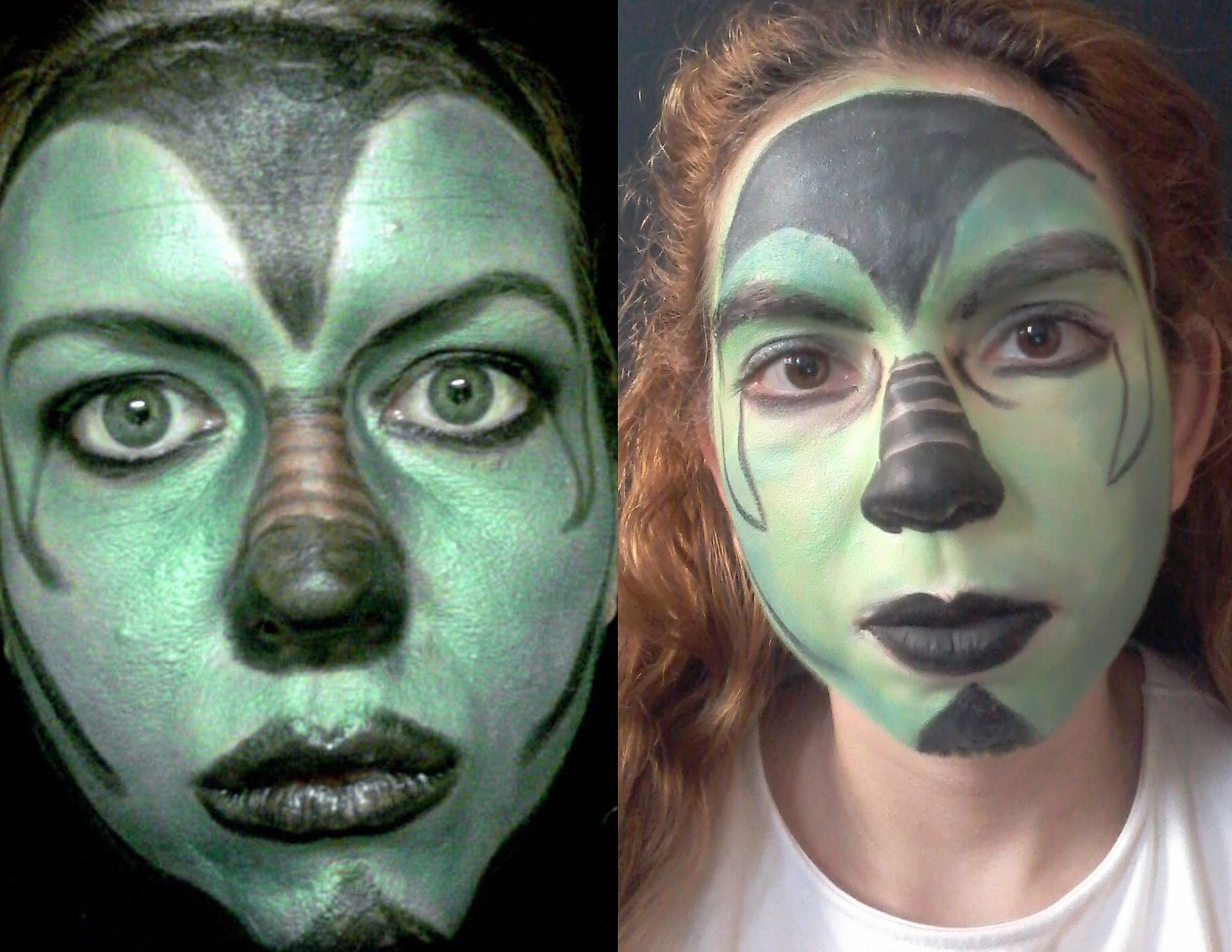 Green Space Alien Face Paint : 5 Steps - Instructables