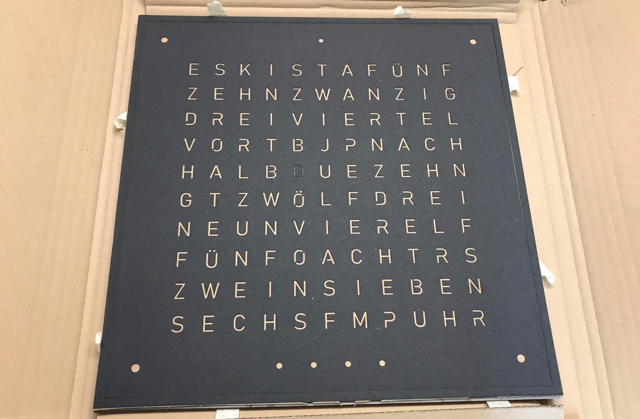 Word Clock (German Layout) : 8 Steps - Instructables