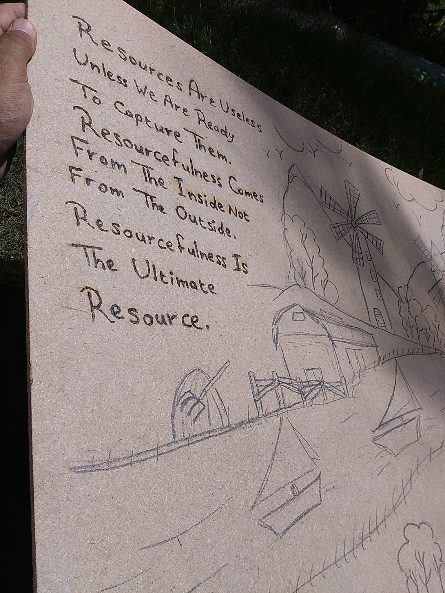 "Abundant Resources" - My Solar Pyrography Art : 4 Steps - Instructables