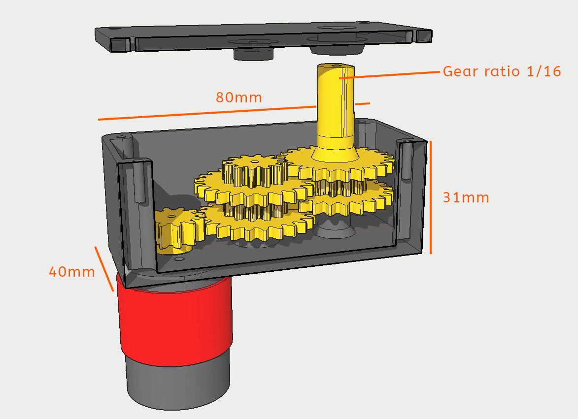 3d Printed Gearbox for Small Dc Motors : 3 Steps (with Pictures ...