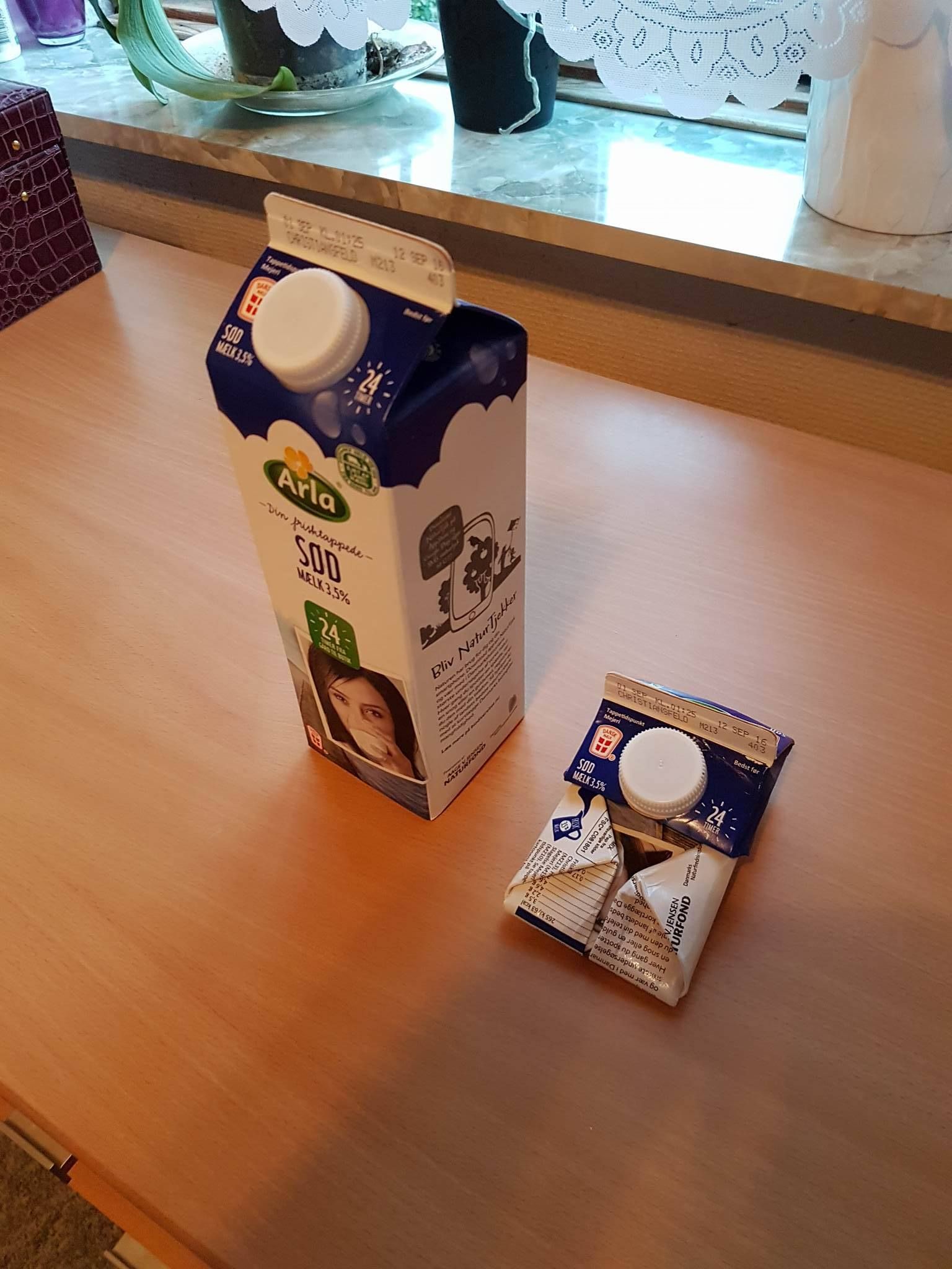 Folding a Cardboard Milk Container : 3 Steps (with Pictures ...