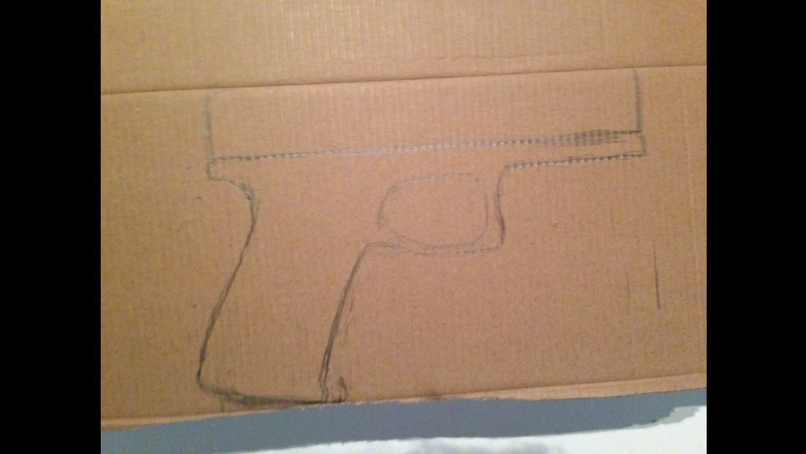 Make a Cardboard Glock With Working Parts : 9 Steps - Instructables
