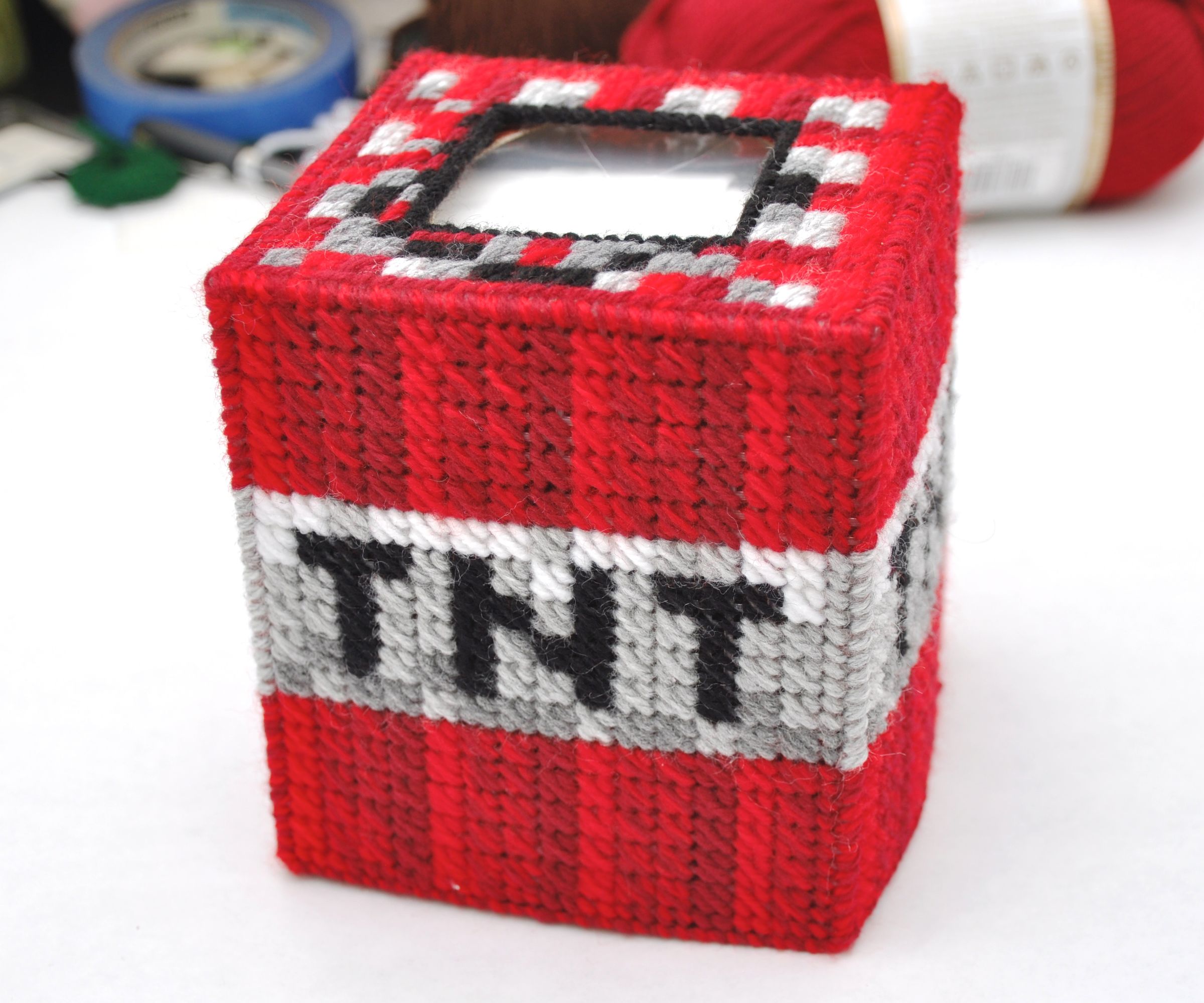 Minecraft TNT Tissue Box Cover : 10 Steps (with Pictures) - Instructables