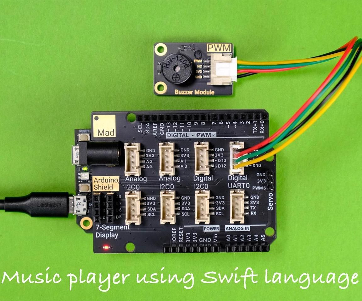 Music Player With Buzzer Using Swift Language : 6 Steps - Instructables