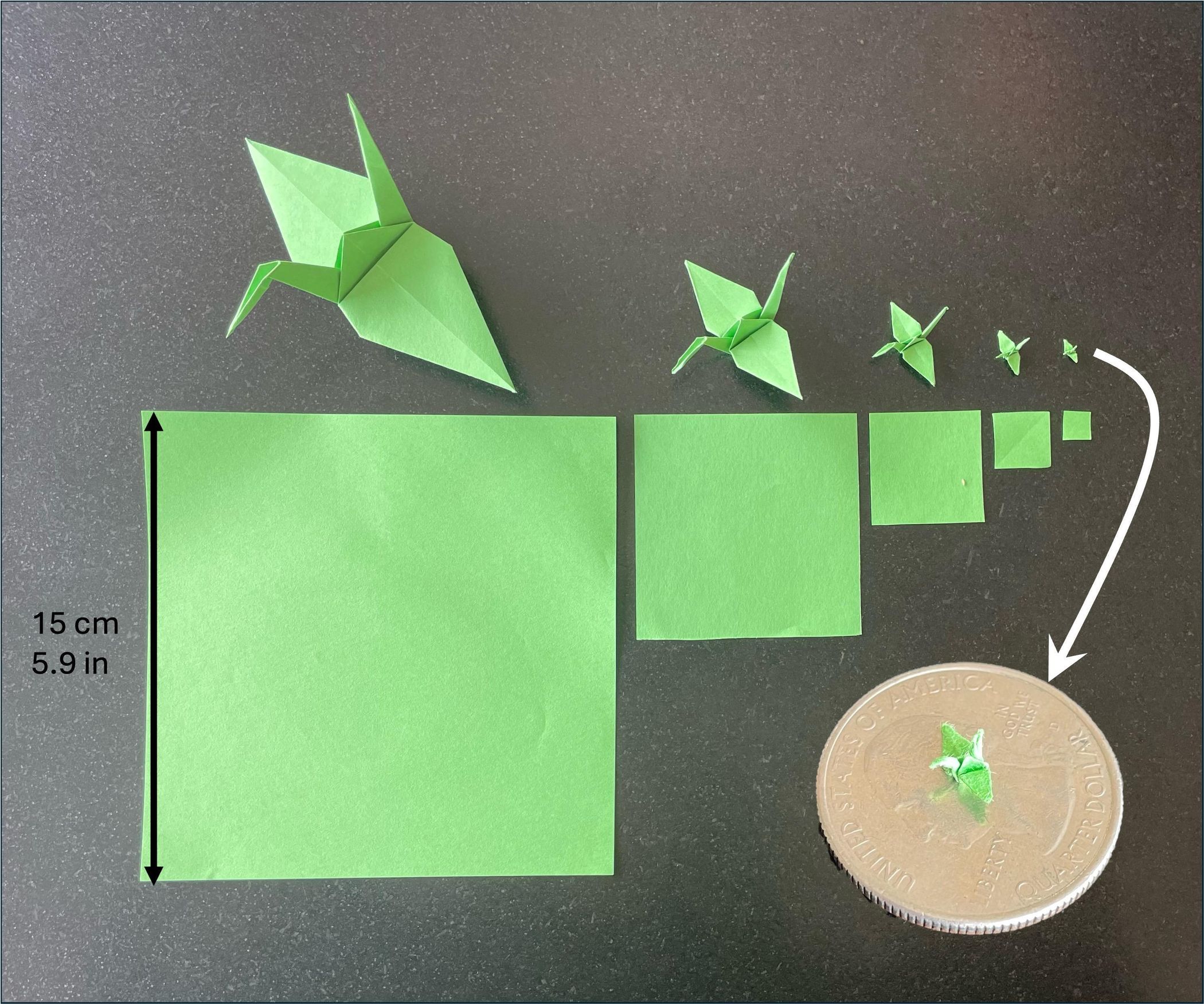 Miniaturizing Origami Paper Cranes : 11 Steps - Instructables