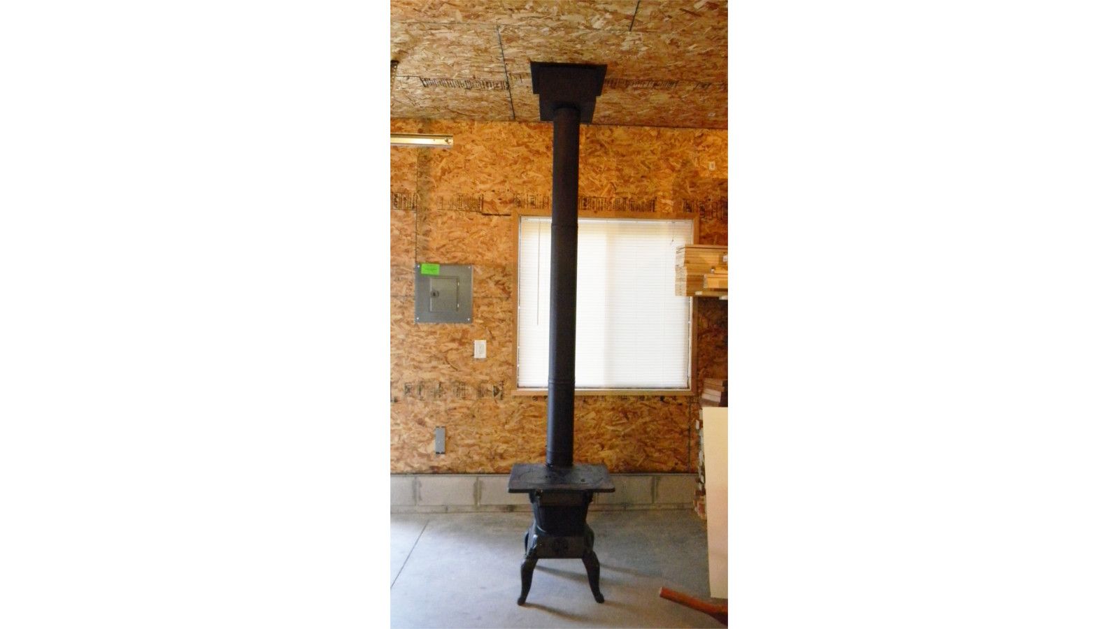 Chimney Pipe Installation for Wood Stove Through a Flat Ceiling : 8 ...