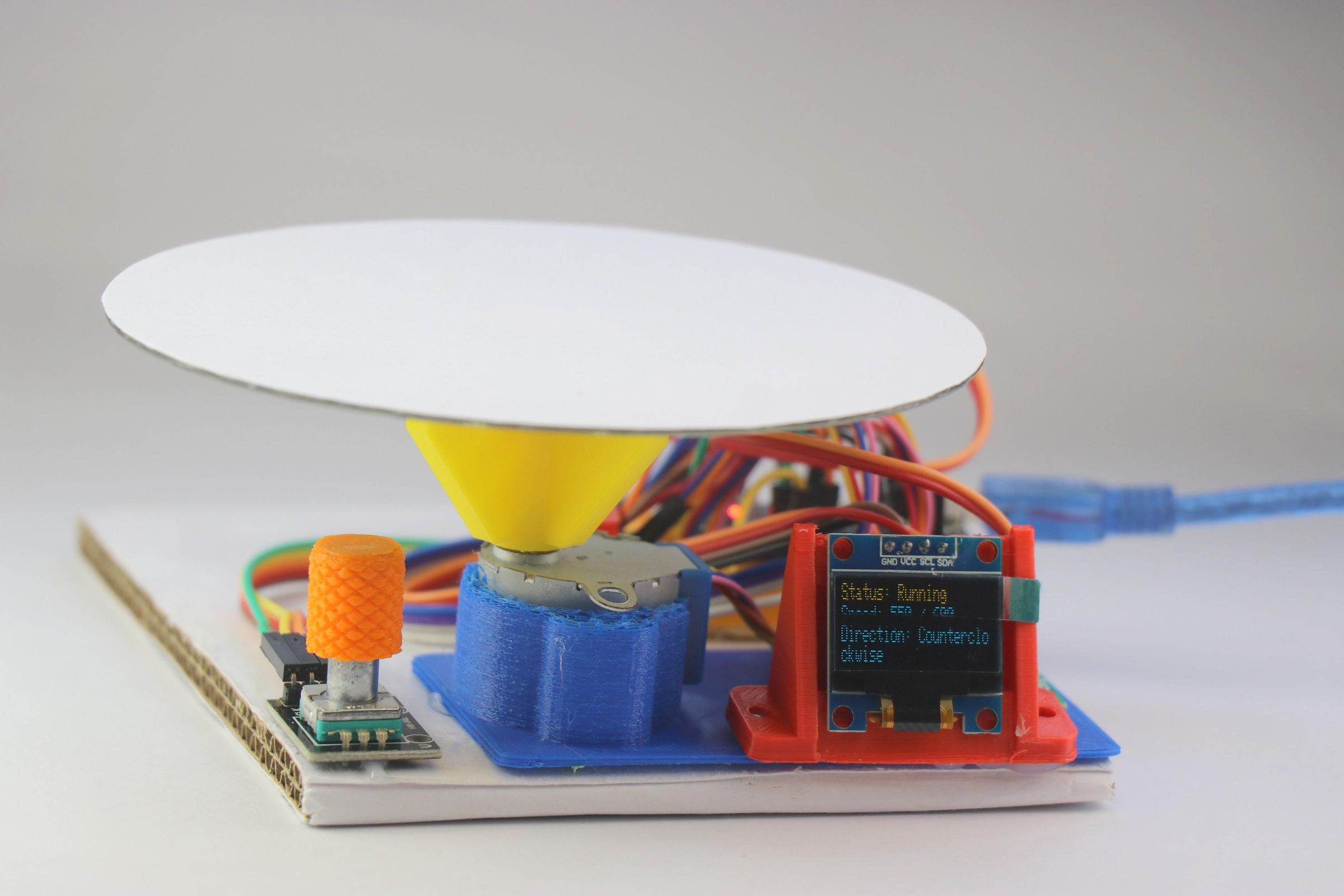 Arduino Powered 3D Printed Rotating Display Stand for 360 Degree ...