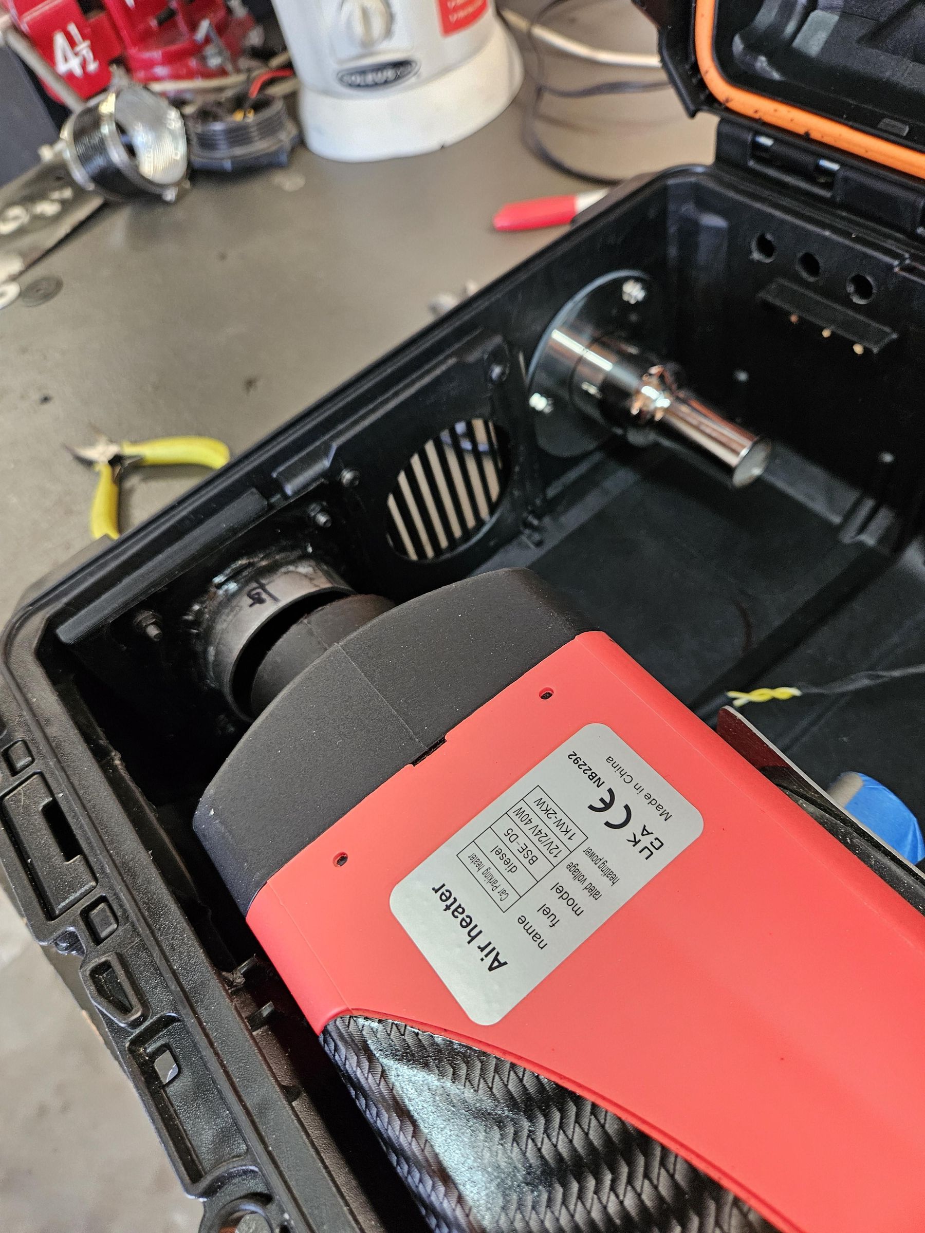 DIY All-in-One Diesel Heater Unit in a Ridgid Case : 11 Steps (with ...