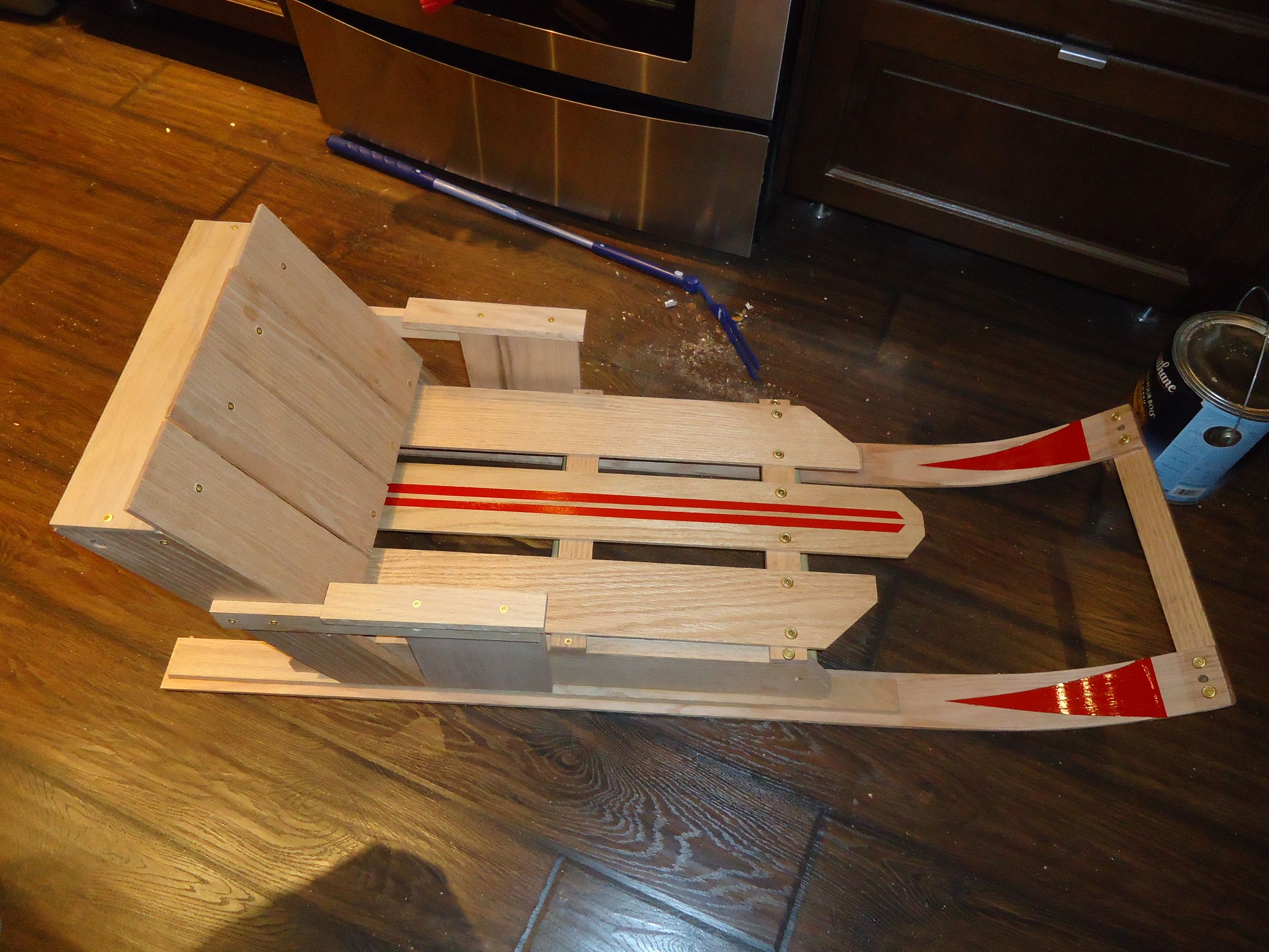 Convertible Oak Child Sled - Simple Design / Basic Tools : 7 Steps ...