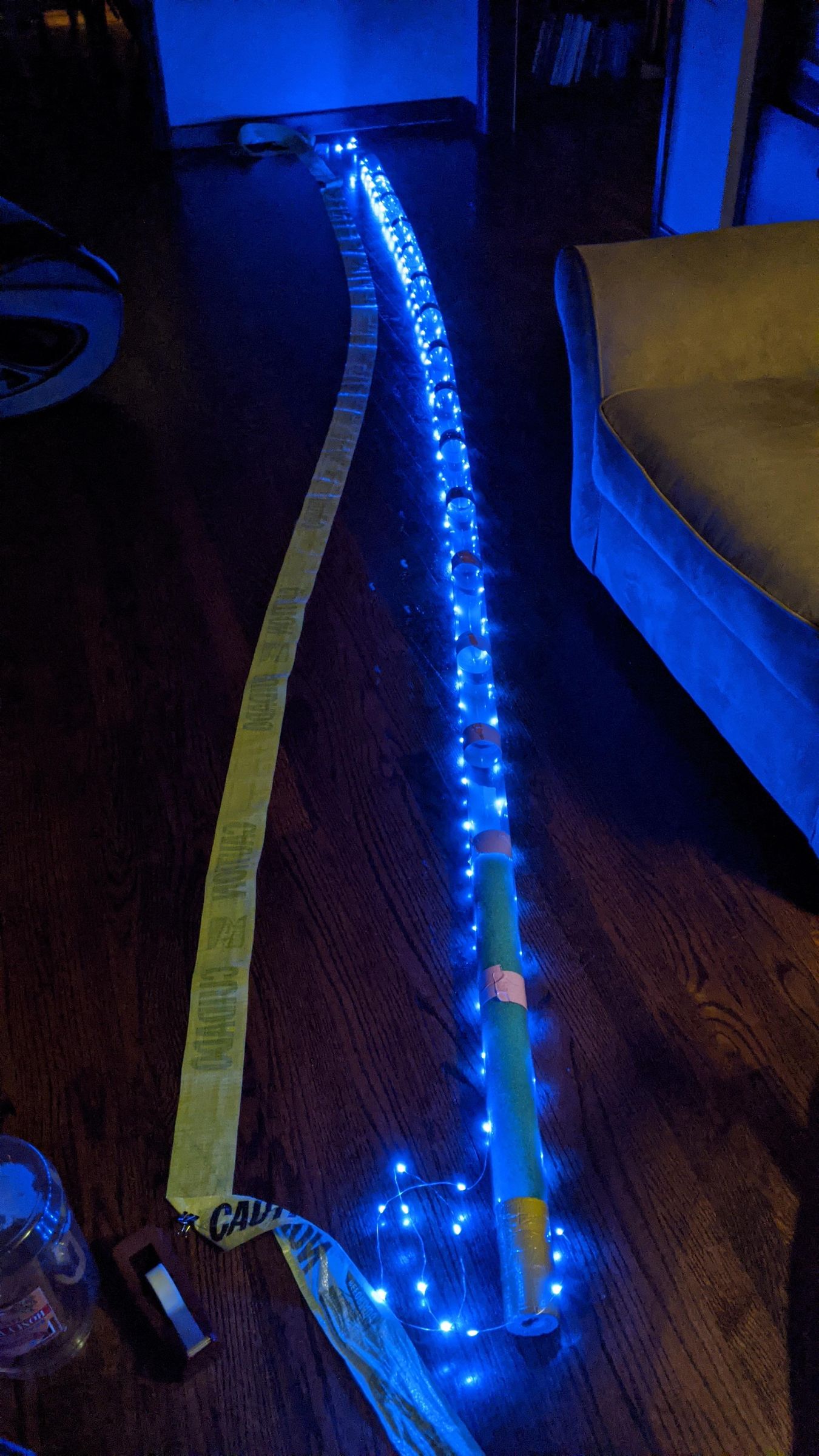 Glowing Halloween Candy Chute From 2nd Floor: Transparent Slide and ...