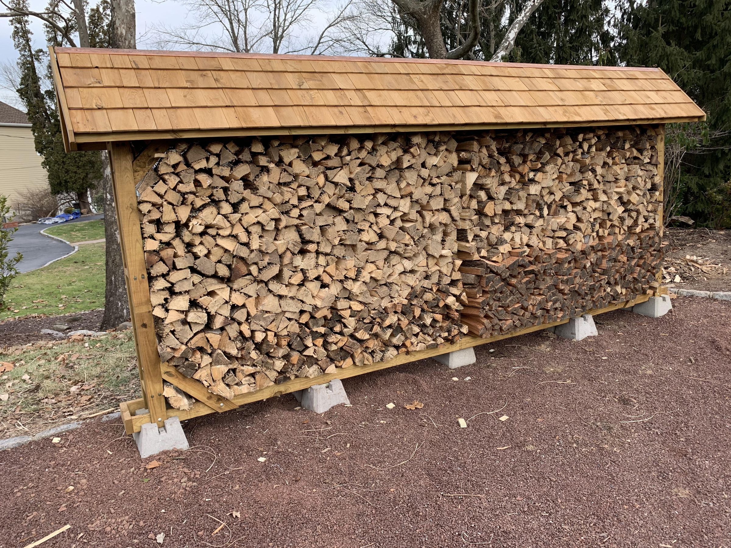 How to Stack and Ventilate Firewood With Pallet Wrap : 18 Steps (with ...