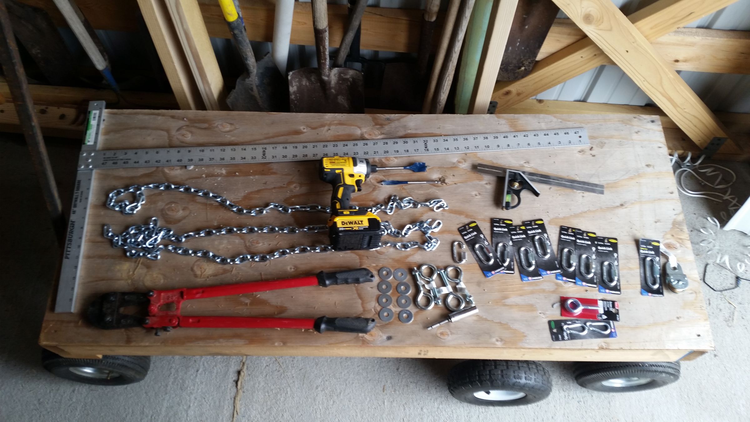 ATV Snow Plow Rafter Storage : 7 Steps (with Pictures) - Instructables