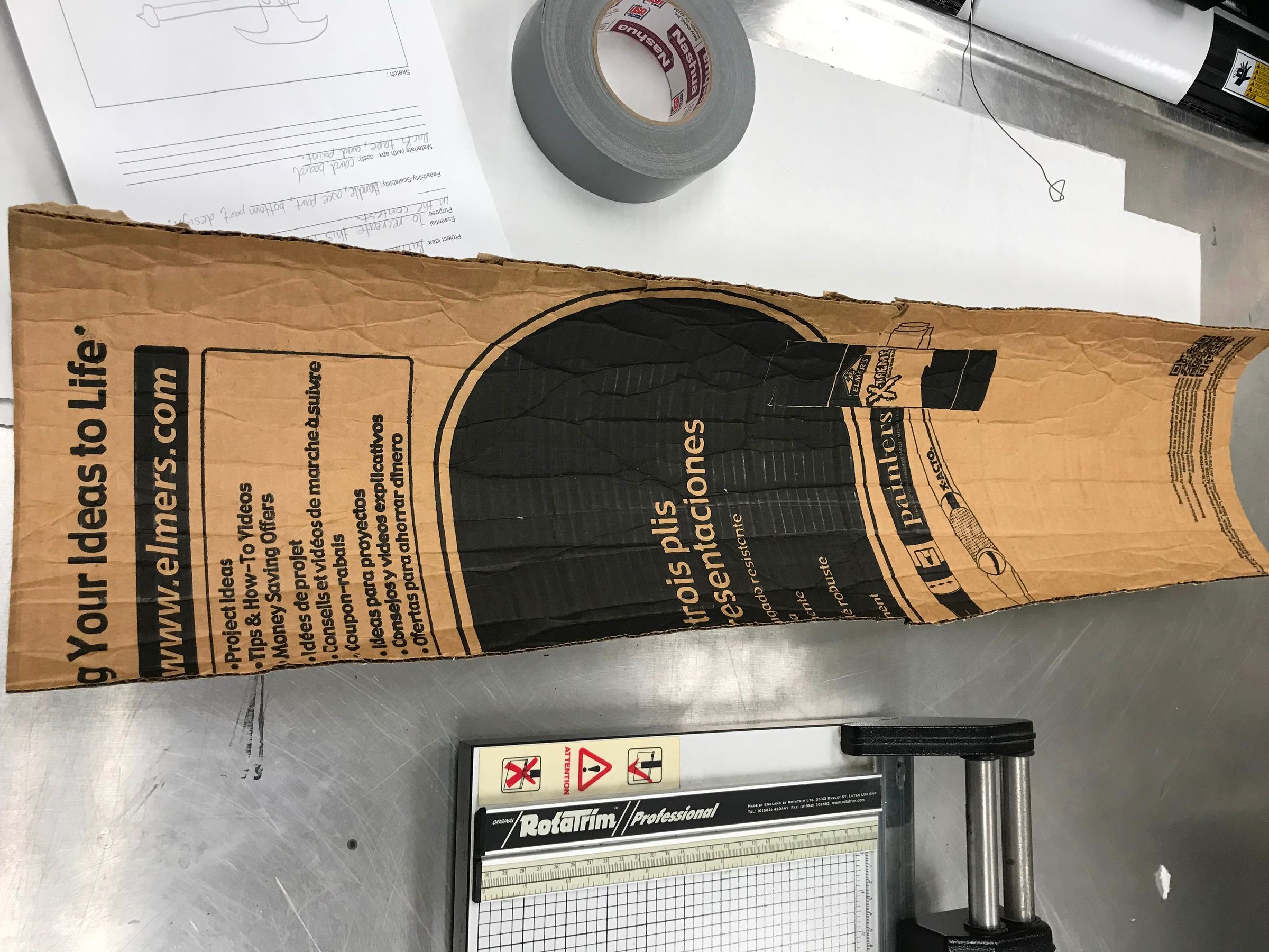 CardBoard Axe : 16 Steps - Instructables