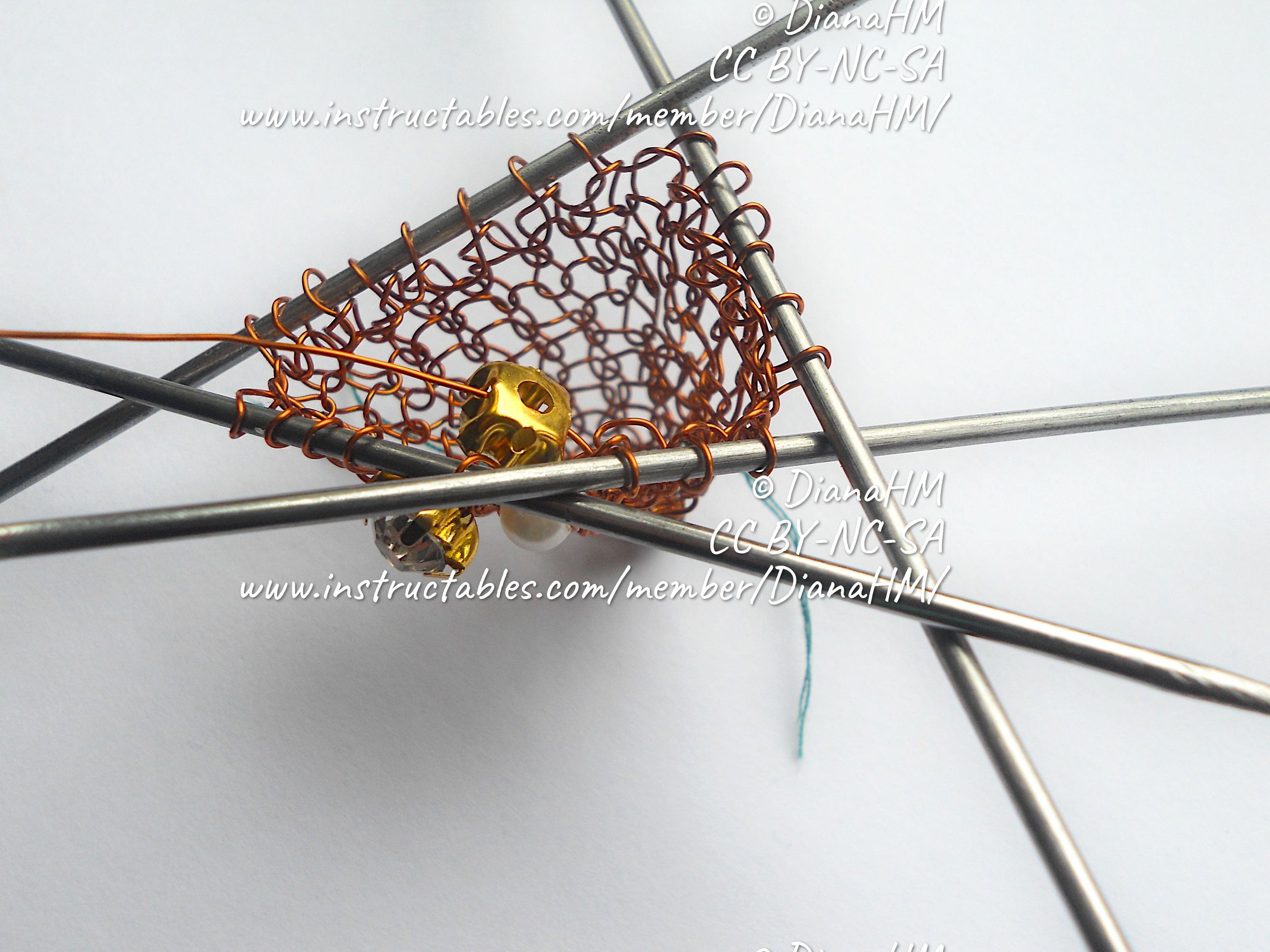 Knitted Wire Heart Pendant : 16 Steps (with Pictures) - Instructables