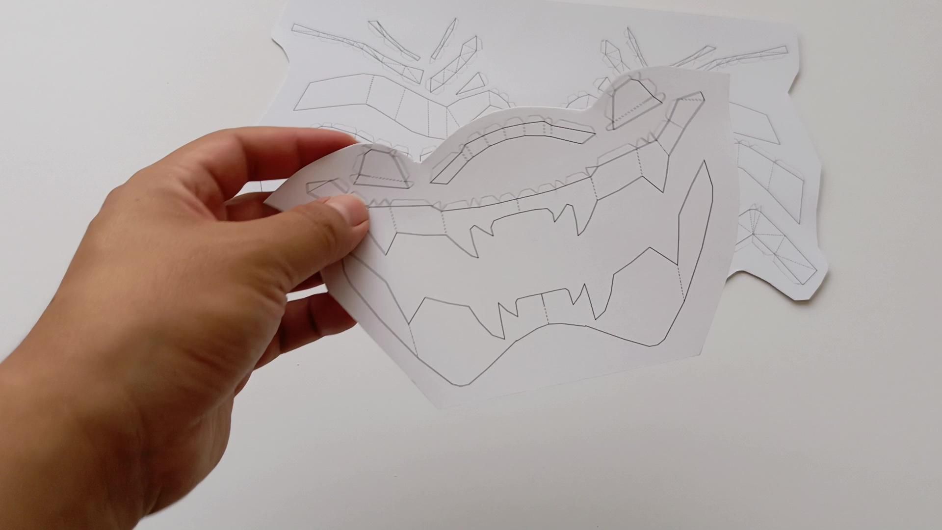 Paper Oni Mask : 45 Steps (with Pictures) - Instructables