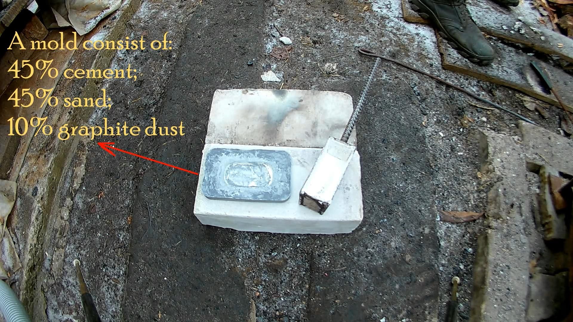Casting Aluminum Bars. Cement and Steel Mold : 4 Steps - Instructables