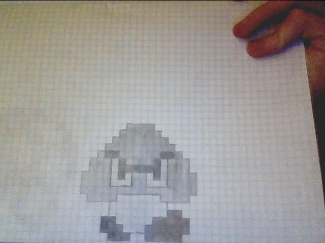 Mario Graph Paper Drawings