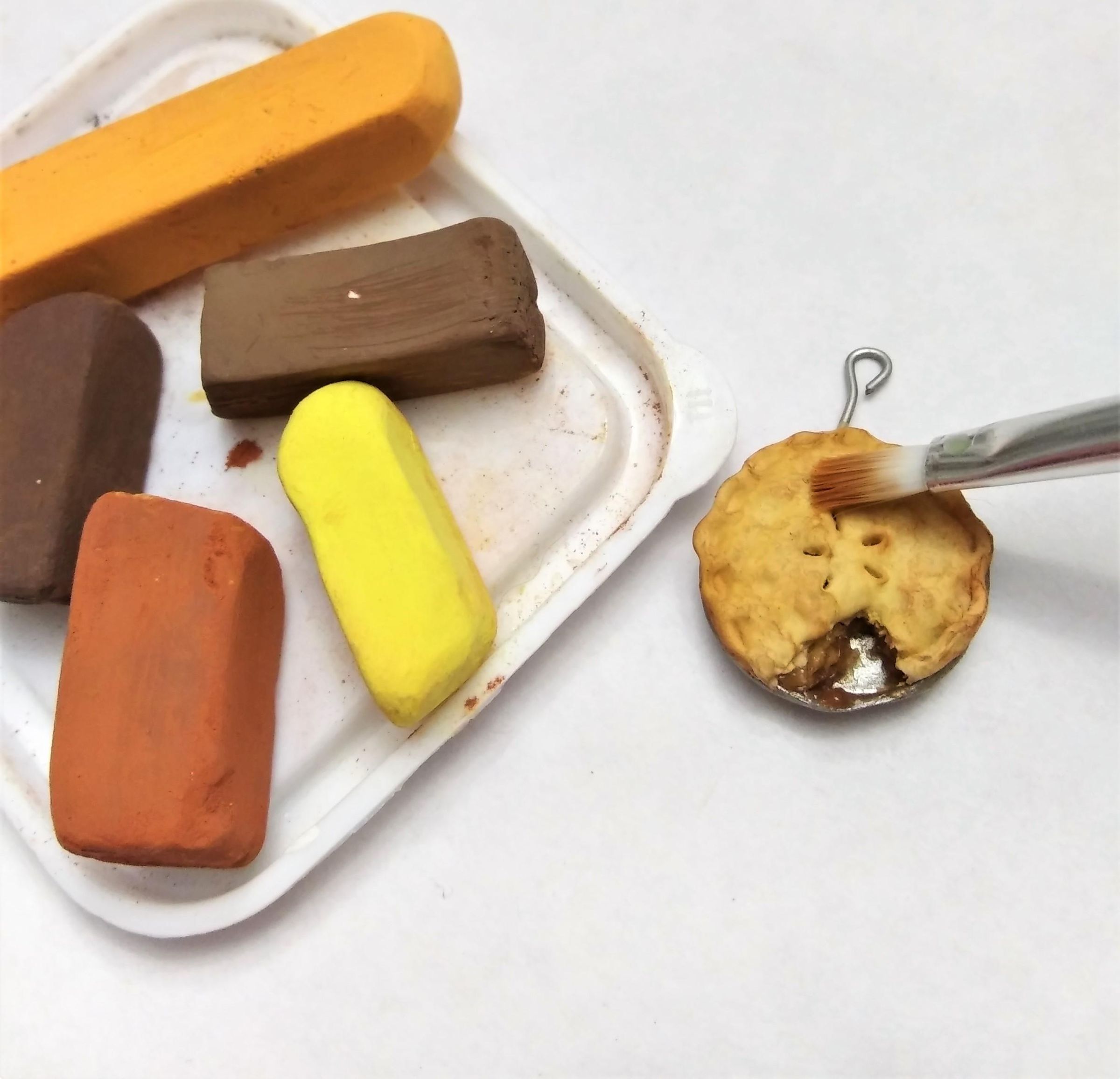 Pie Charms From Clay: Earrings, Necklace, Etc. : 12 Steps (with ...